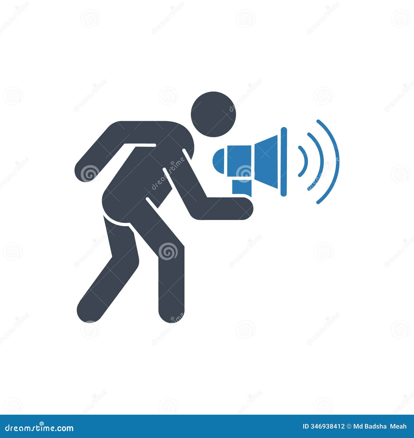 3D Announcement Icon With Holographic Megaphone, Transparent Background ...