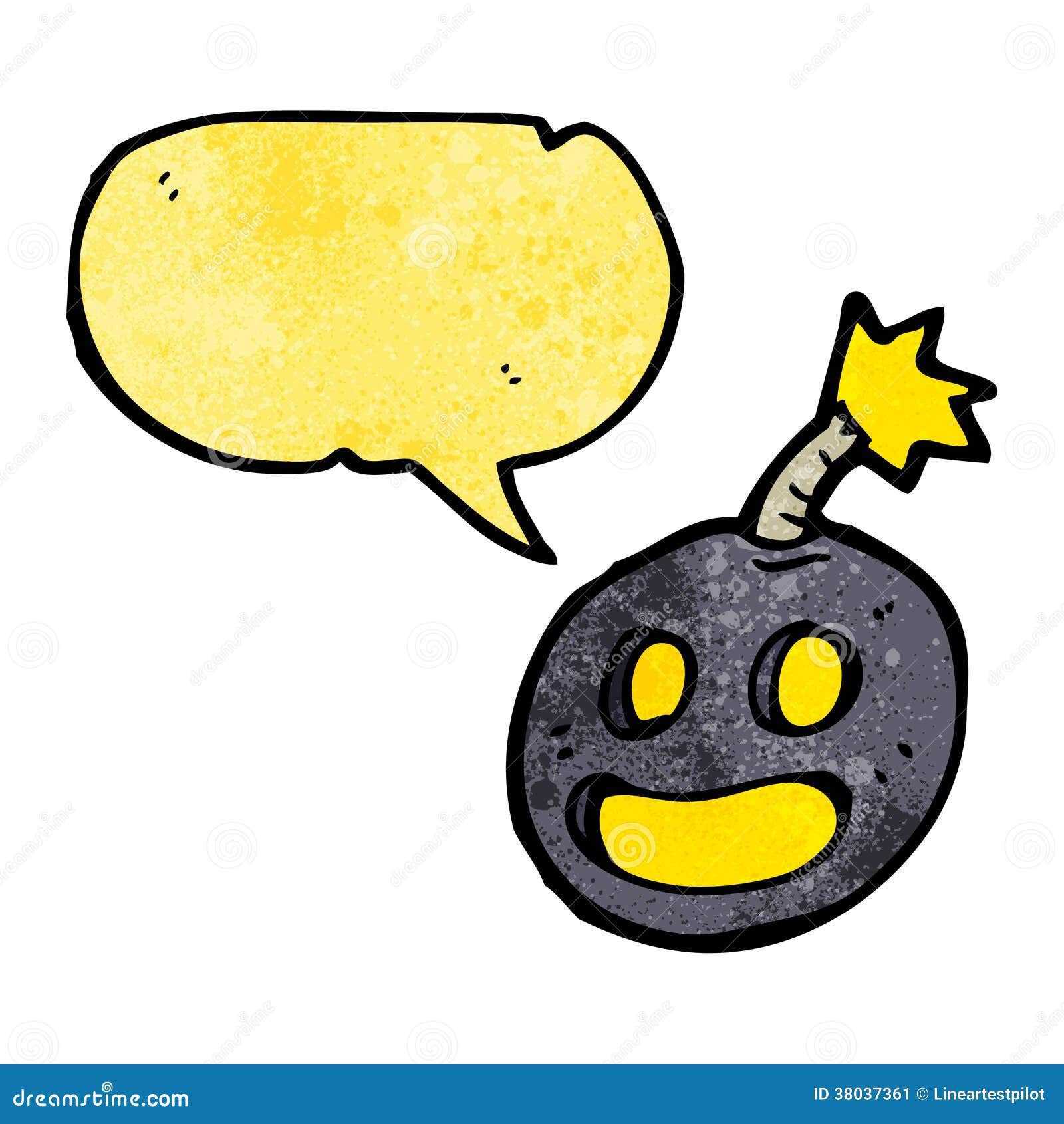 Shouting bomb cartoon stock vector. Illustration of grunge - 38037361