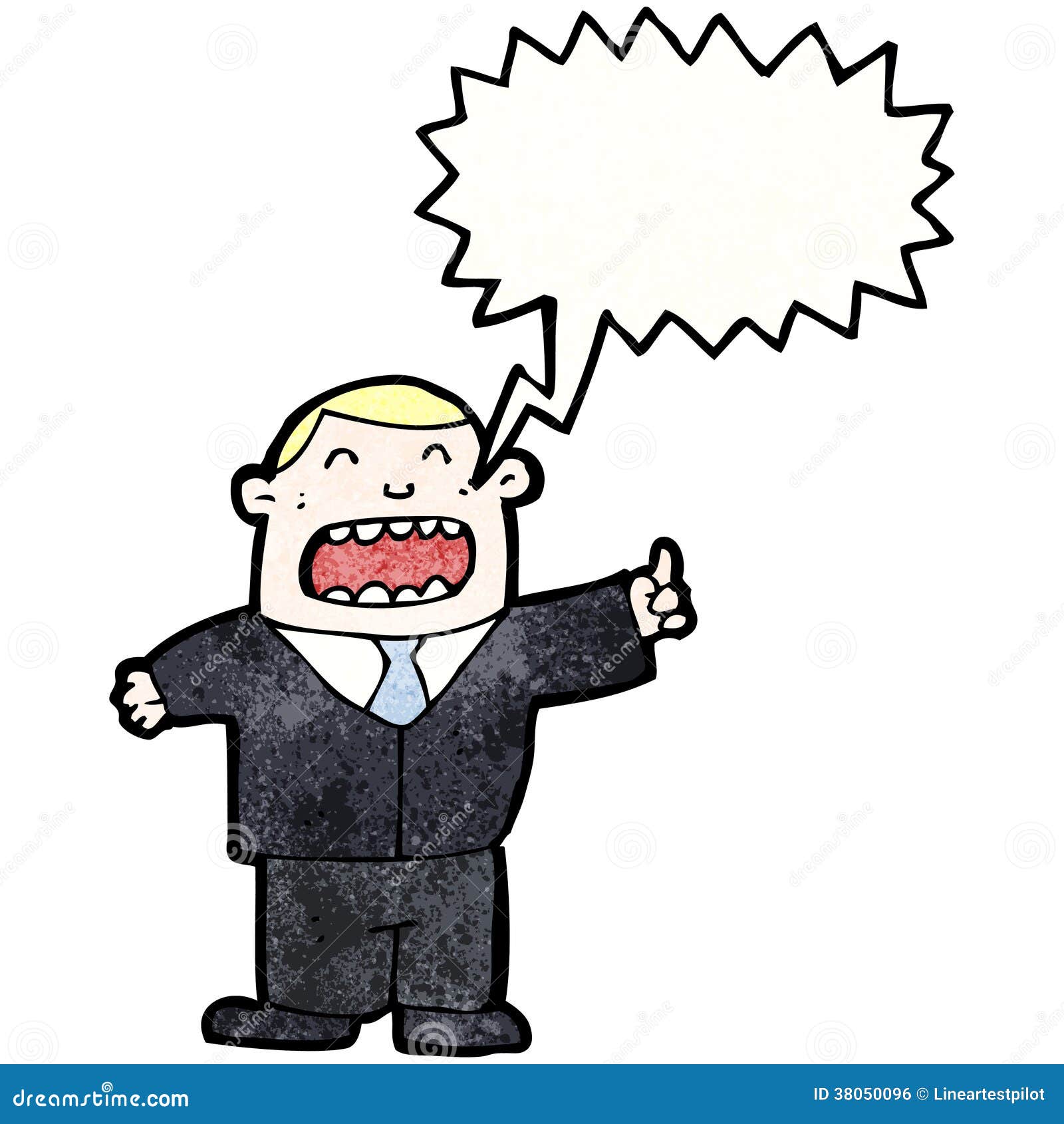 Shouting boss cartoon stock illustration. Illustration of silly - 38050096