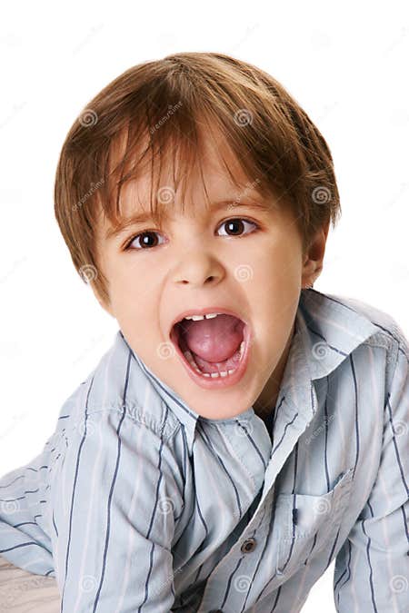 Shouting boy stock image. Image of order, glance, child - 16095535
