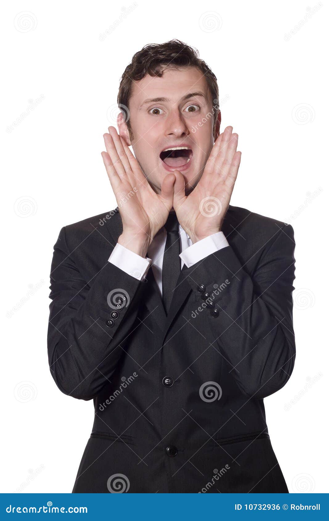 Shouting businessman stock photo. Image of businessman - 10732936