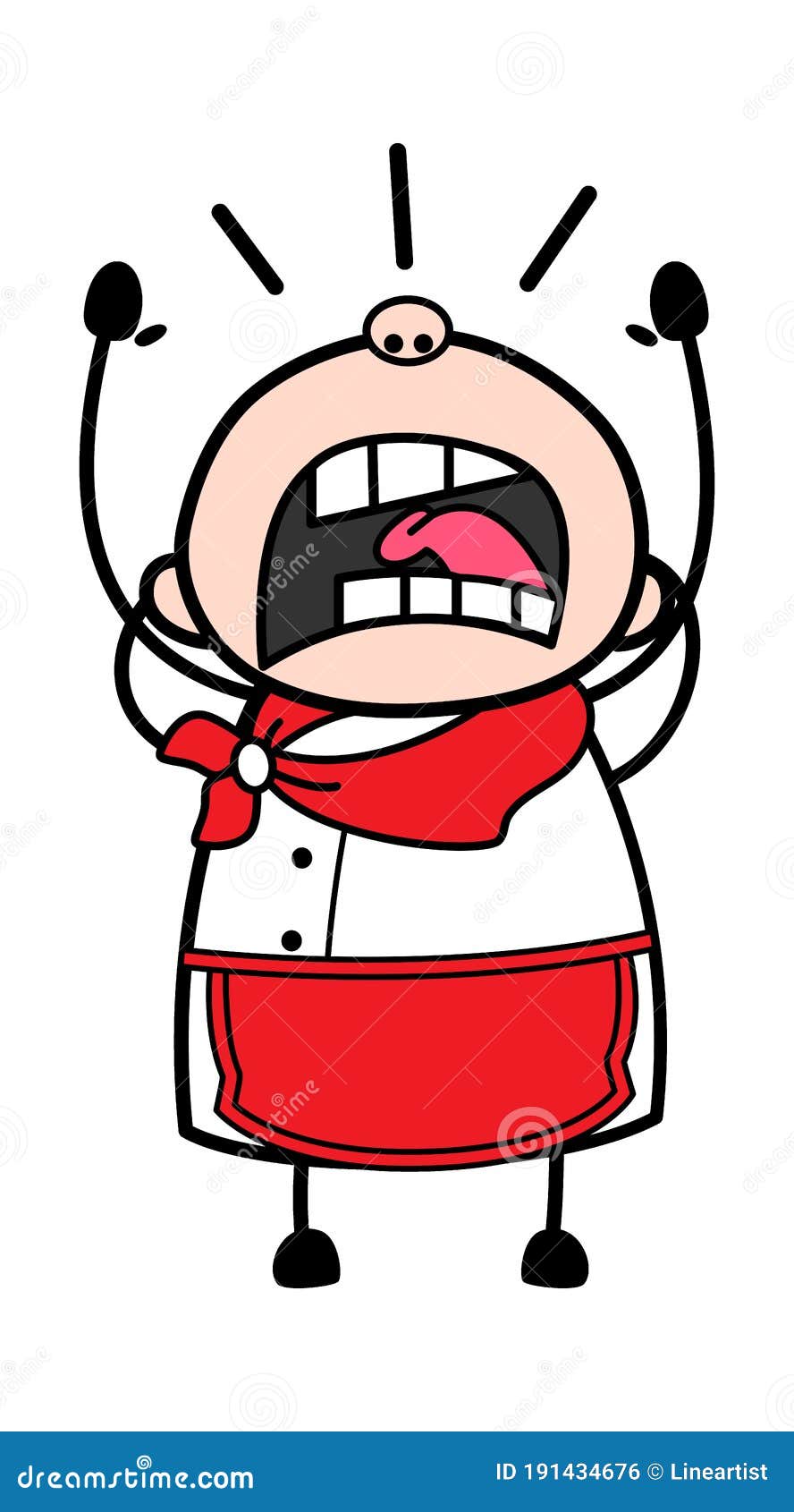 Shouting Businessman Cartoon Stock Illustration - Illustration of ...