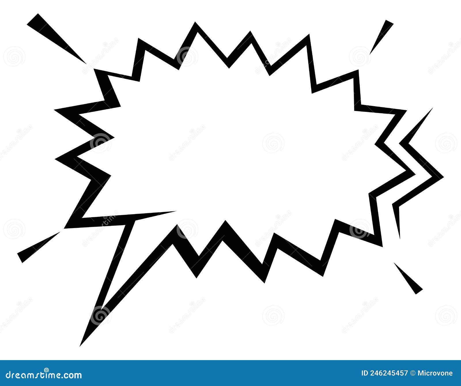 Shouting Comic Effect. Loud Sound Empty Frame Stock Vector ...