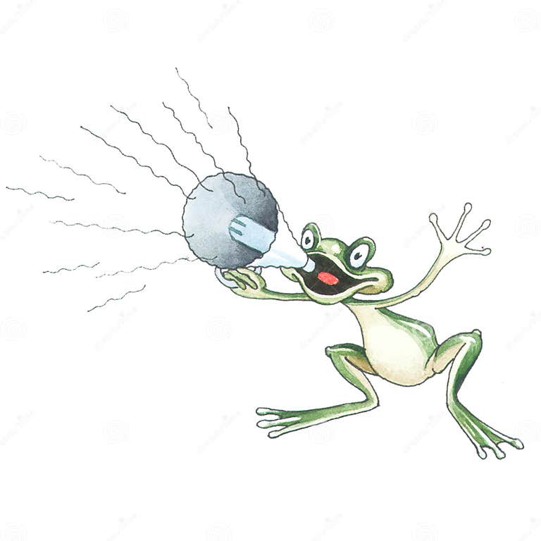 Shouting frog stock illustration. Illustration of animal - 17518421