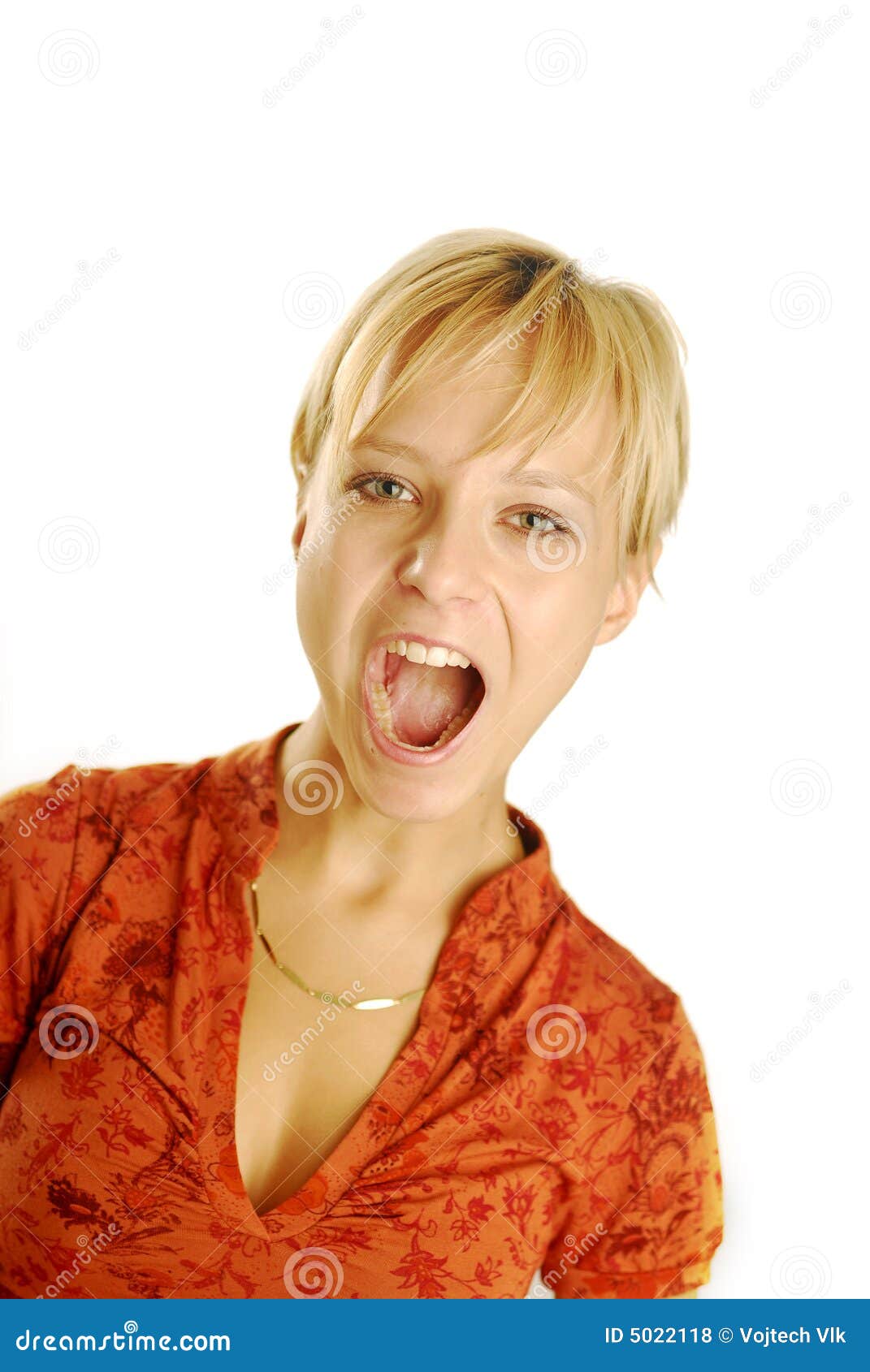 Shouting girl stock photo. Image of miss, shout, blond - 5022118