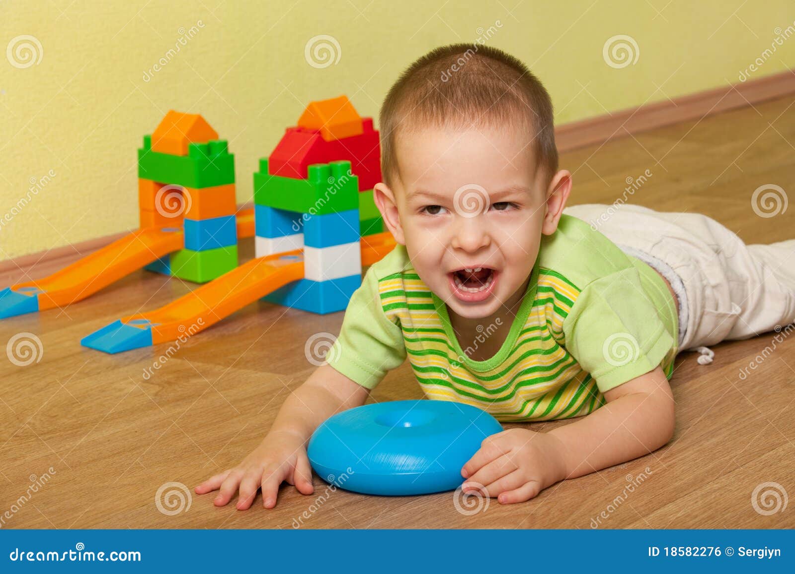 Shouting Kid in the Children Room Stock Photo - Image of childhood ...