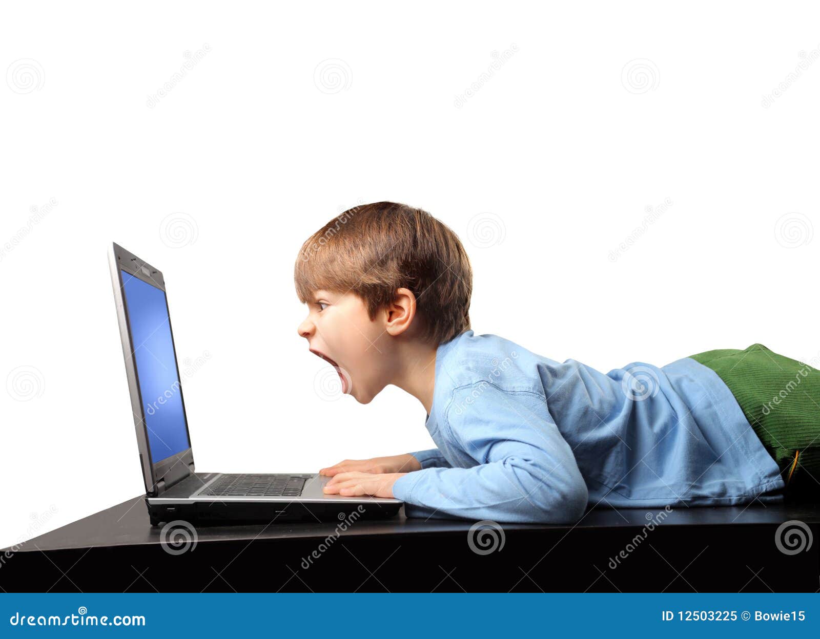 Shouting at the laptop stock image. Image of early, technolgy - 12503225