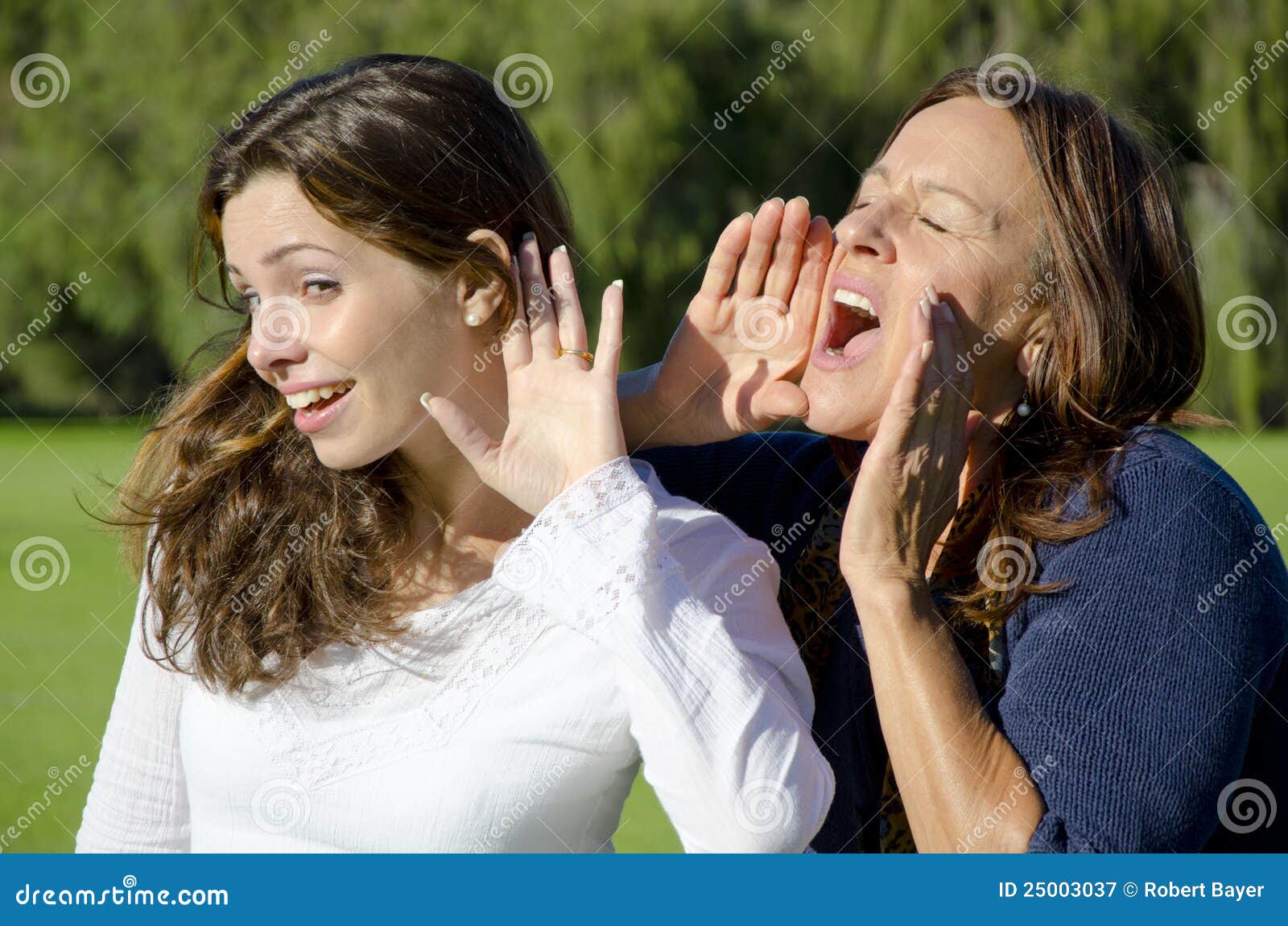 Shouting and Listening between Two Generations Stock Image - Image of ...