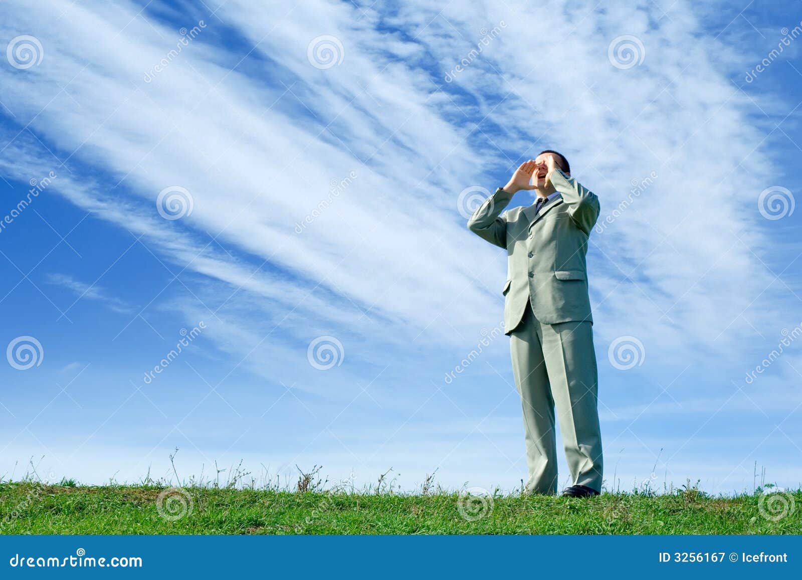 Shouting loud stock image. Image of nature, business, stand - 3256167