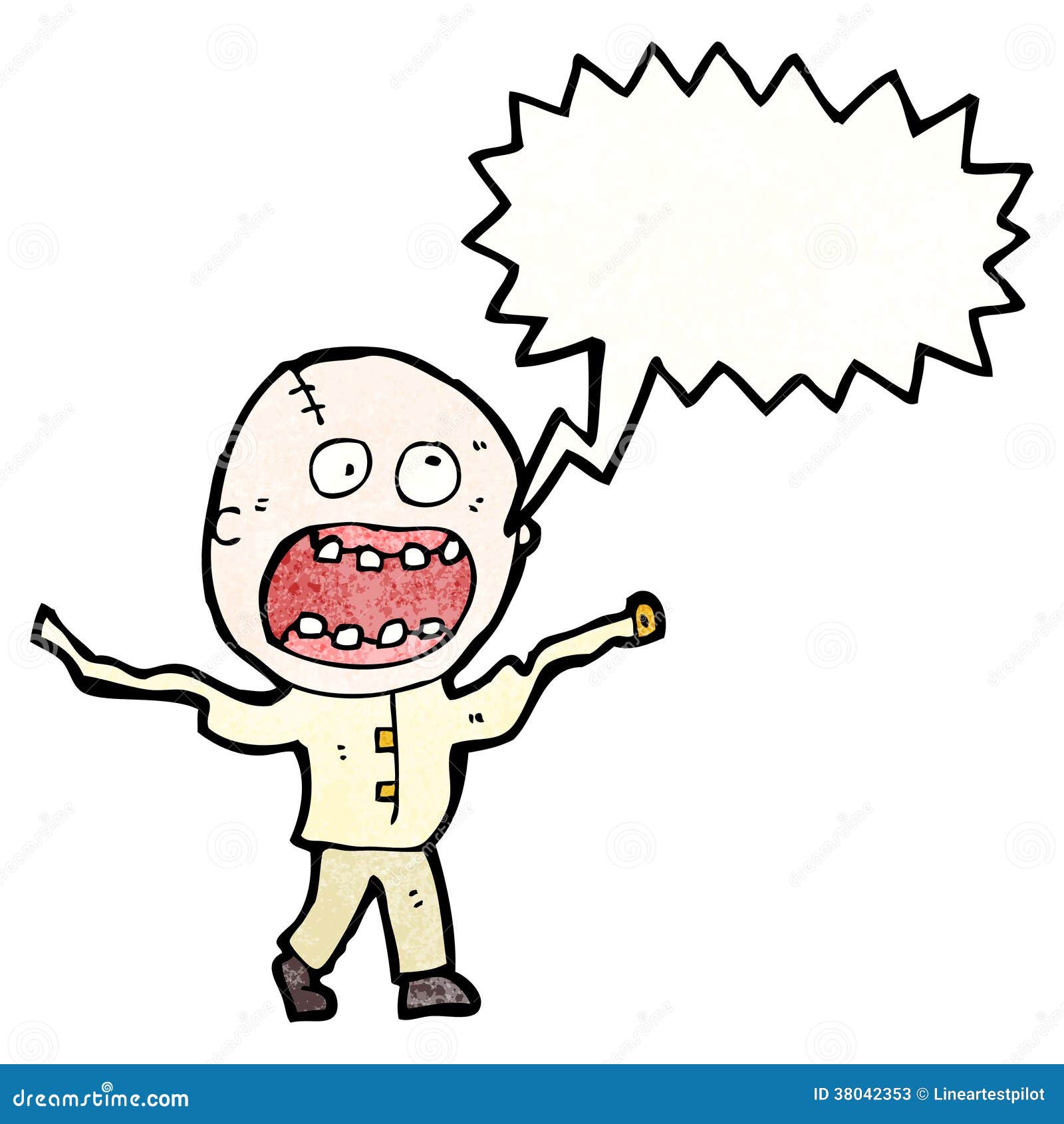 Shouting mad man cartoon stock vector. Illustration of textured - 38042353