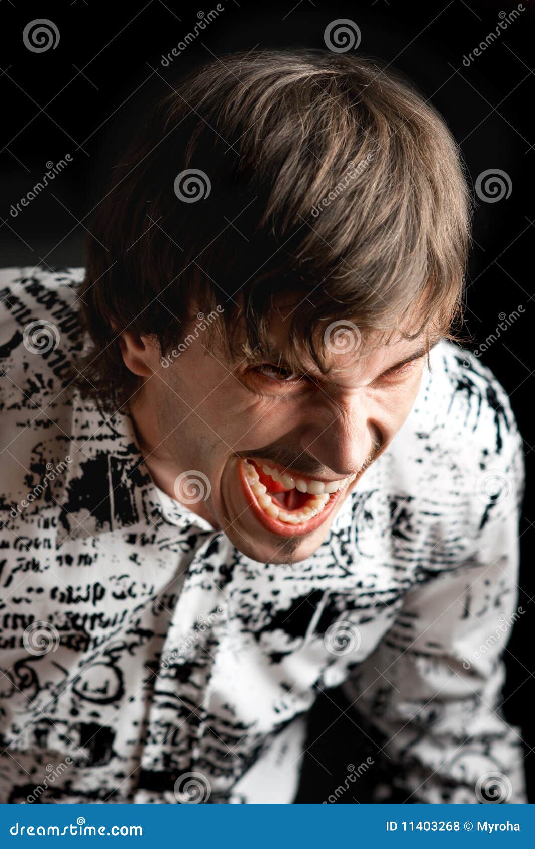Shouting man stock photo. Image of crazy, black, horror - 11403268