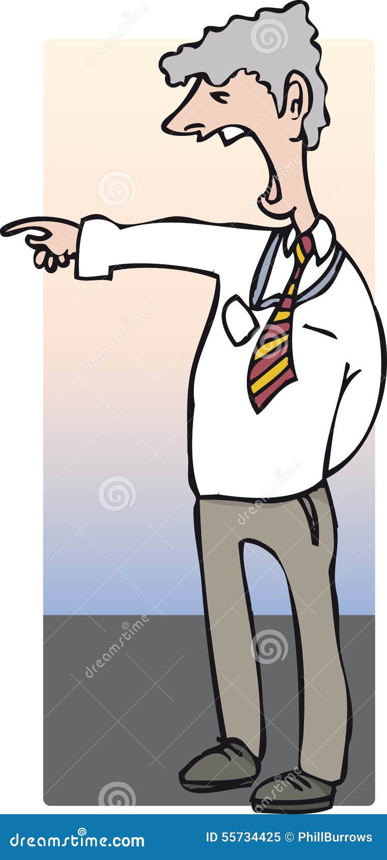 Shouting man stock vector. Illustration of noting, demean - 55734425