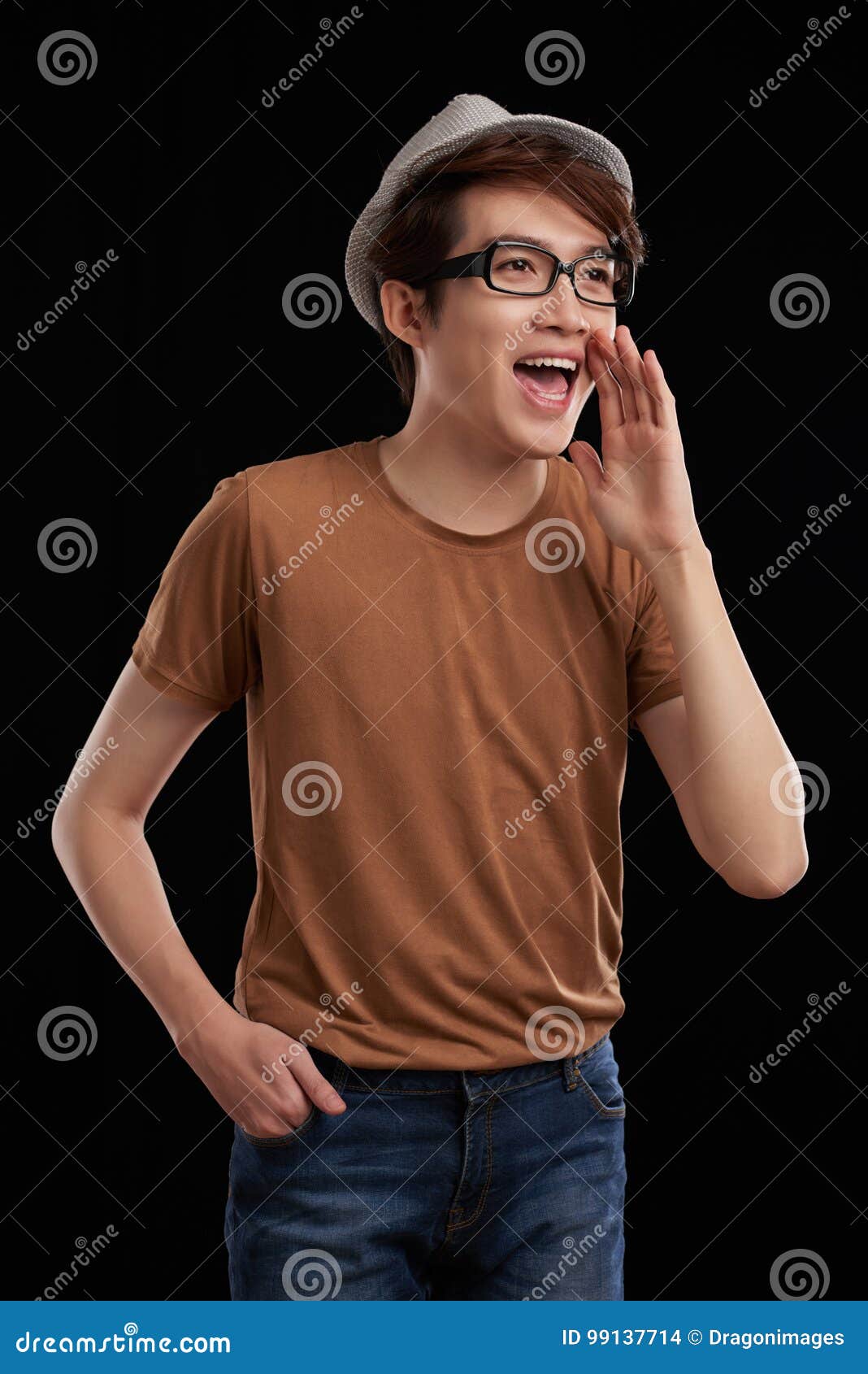 Shouting man stock photo. Image of fulllength, shouting - 99137714