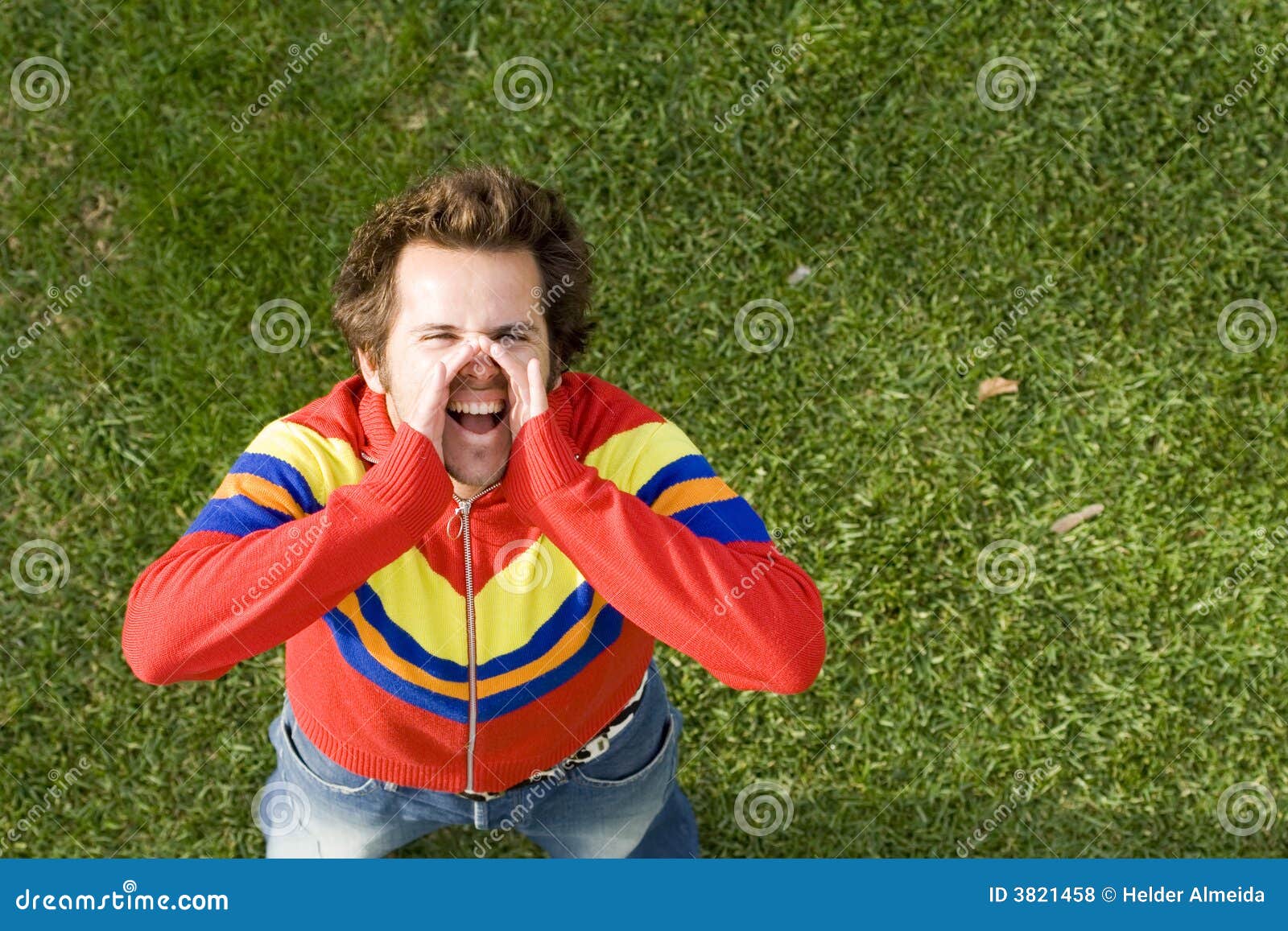 Shouting out loud stock photo. Image of hands, fashion - 3821458