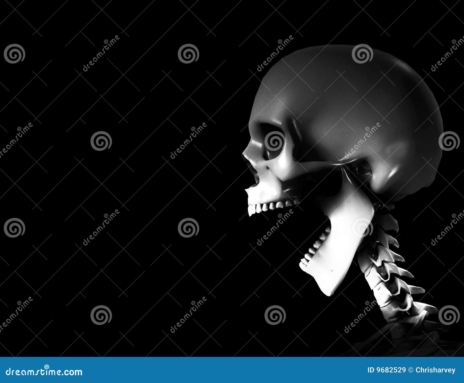 Shouting Skeleton stock illustration. Illustration of person - 9682529