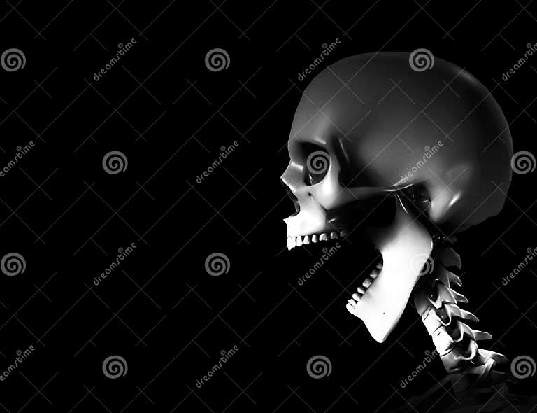 Shouting Skeleton stock illustration. Illustration of person - 9682529