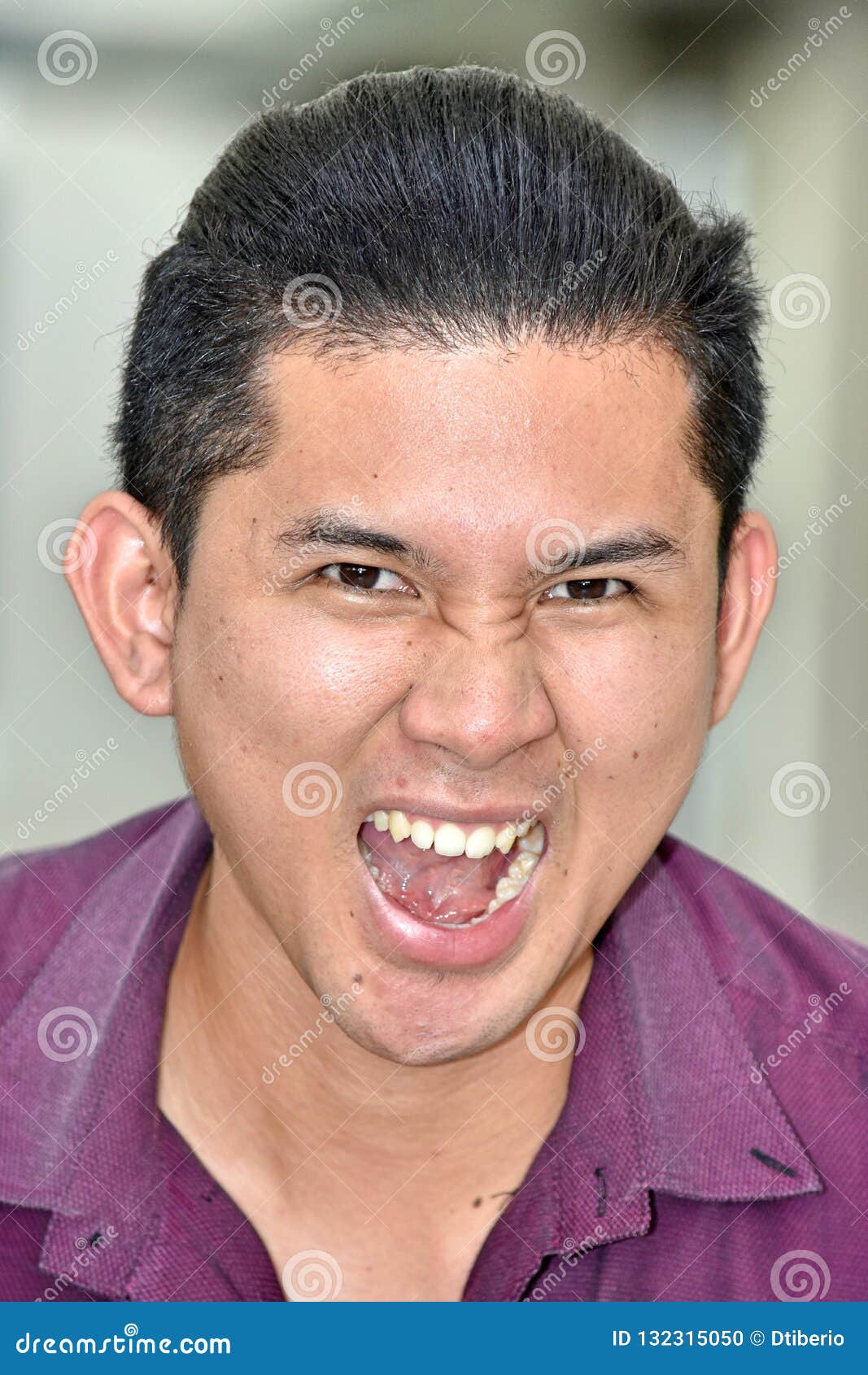 Shouting Young Filipino Male Stock Photo - Image of shout, youth: 132315050