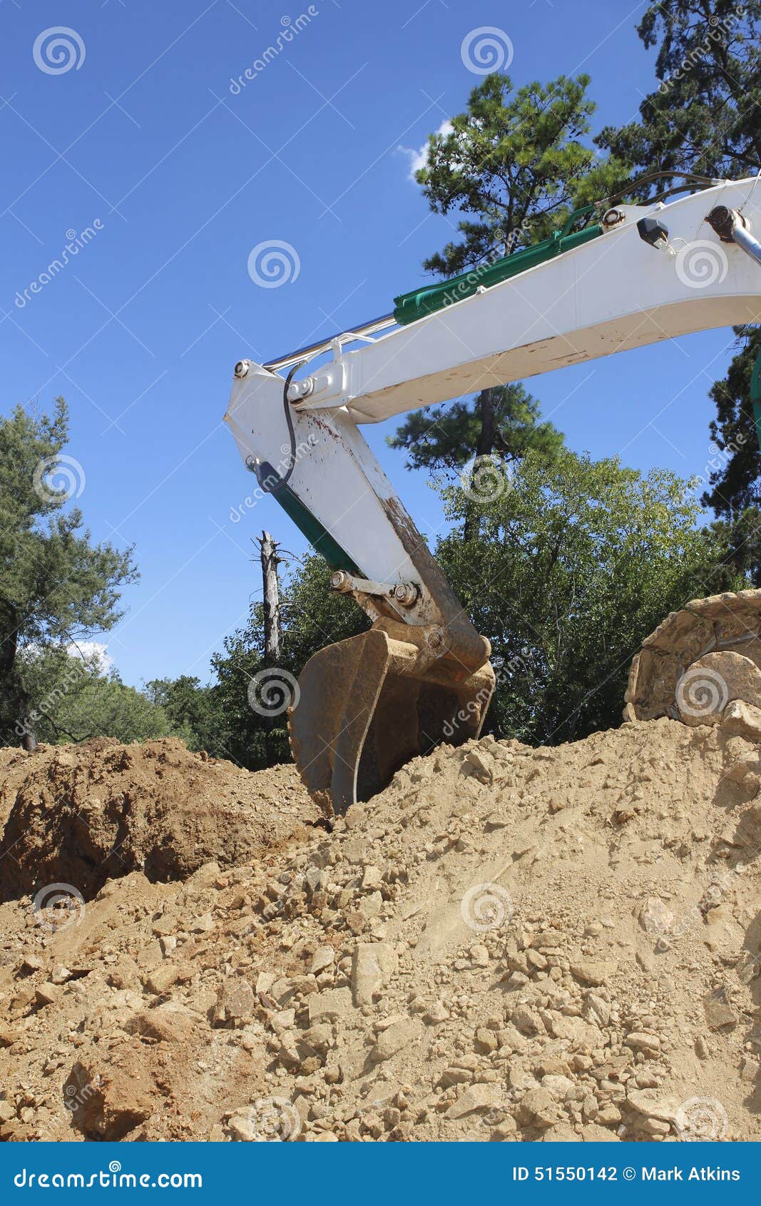 Shovel of a Bulldozer stock photo. Image of earthmover - 51550142