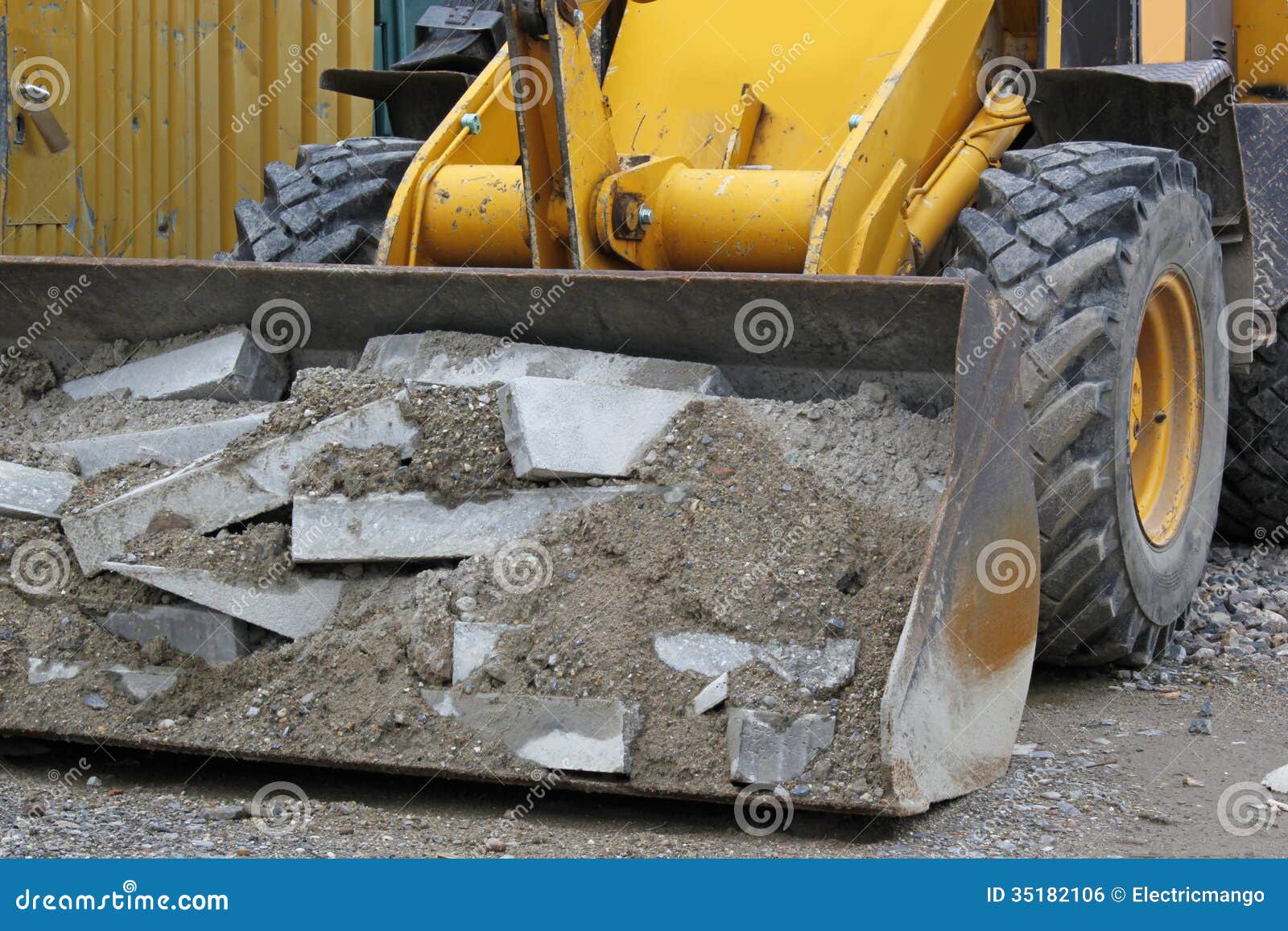 Shovel of digger stock photo. Image of build, industry - 35182106