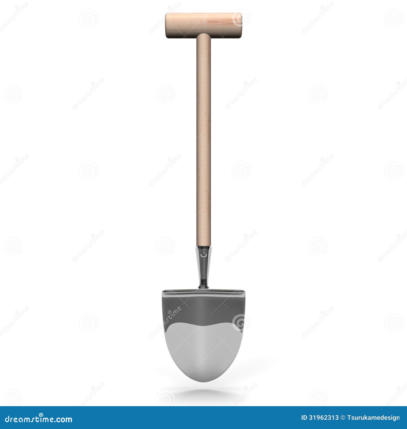 Shovel Front View stock illustration. Illustration of white - 31962313