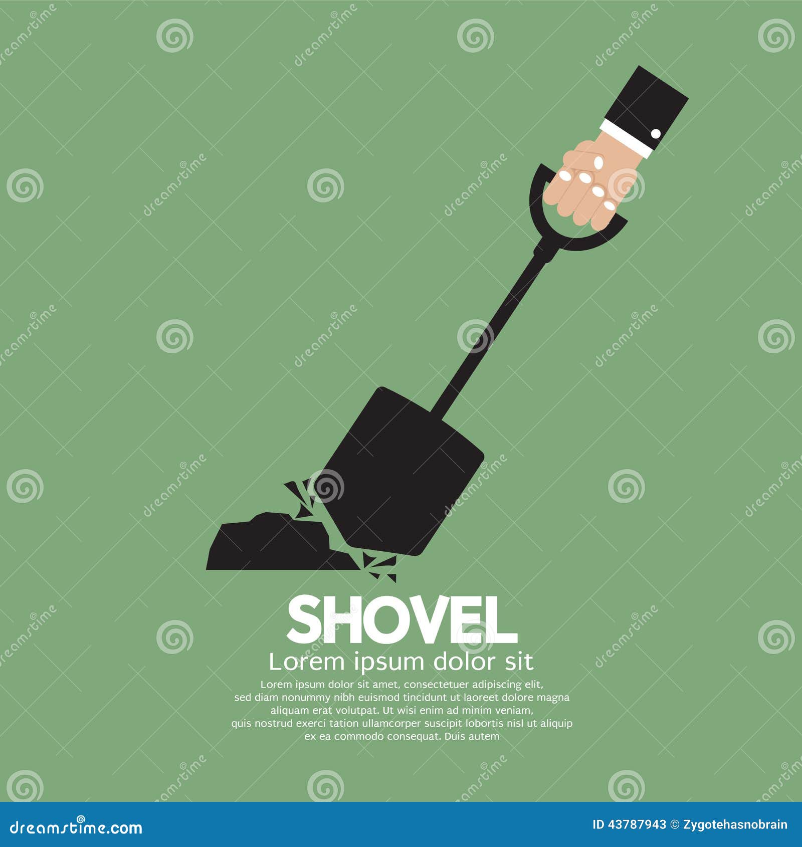 Hand Shoveling Icon Cartoon Vector | CartoonDealer.com #204819013