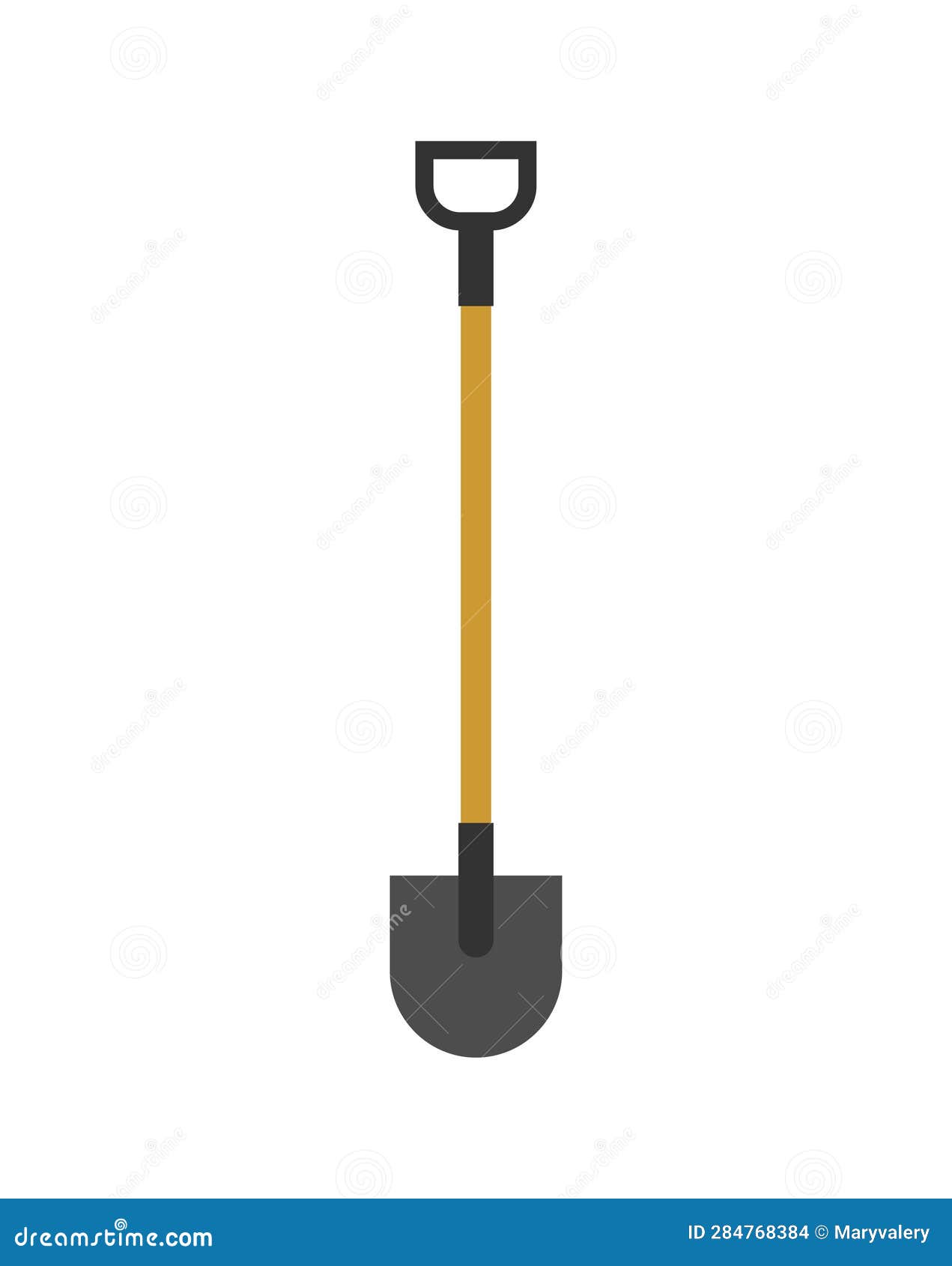 Shovel Isolated. Spade Tool Stock Vector - Illustration of gardening ...