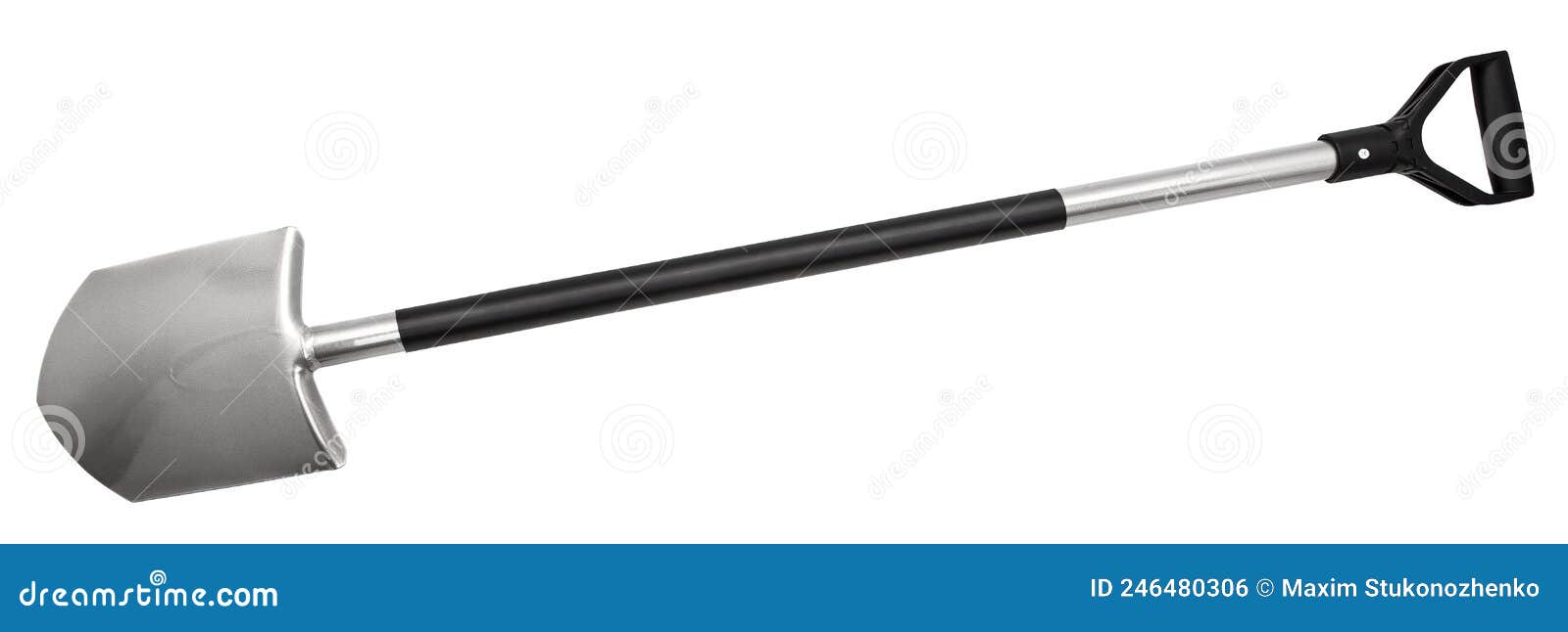 Shovel isolated on white stock photo. Image of digger - 246480306