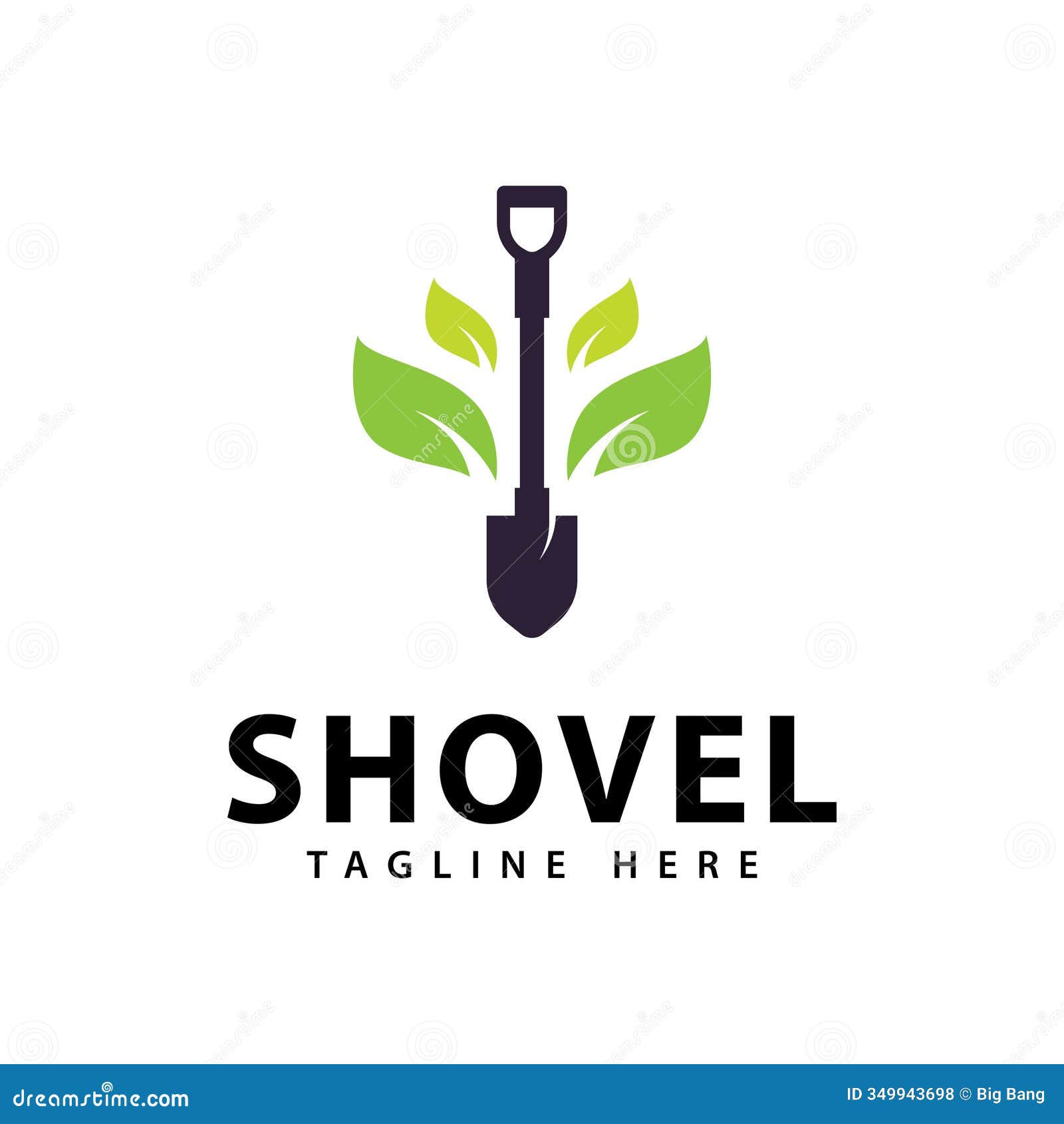 Shovel Logo Vector Illustration Design Stock Vector - Illustration of ...
