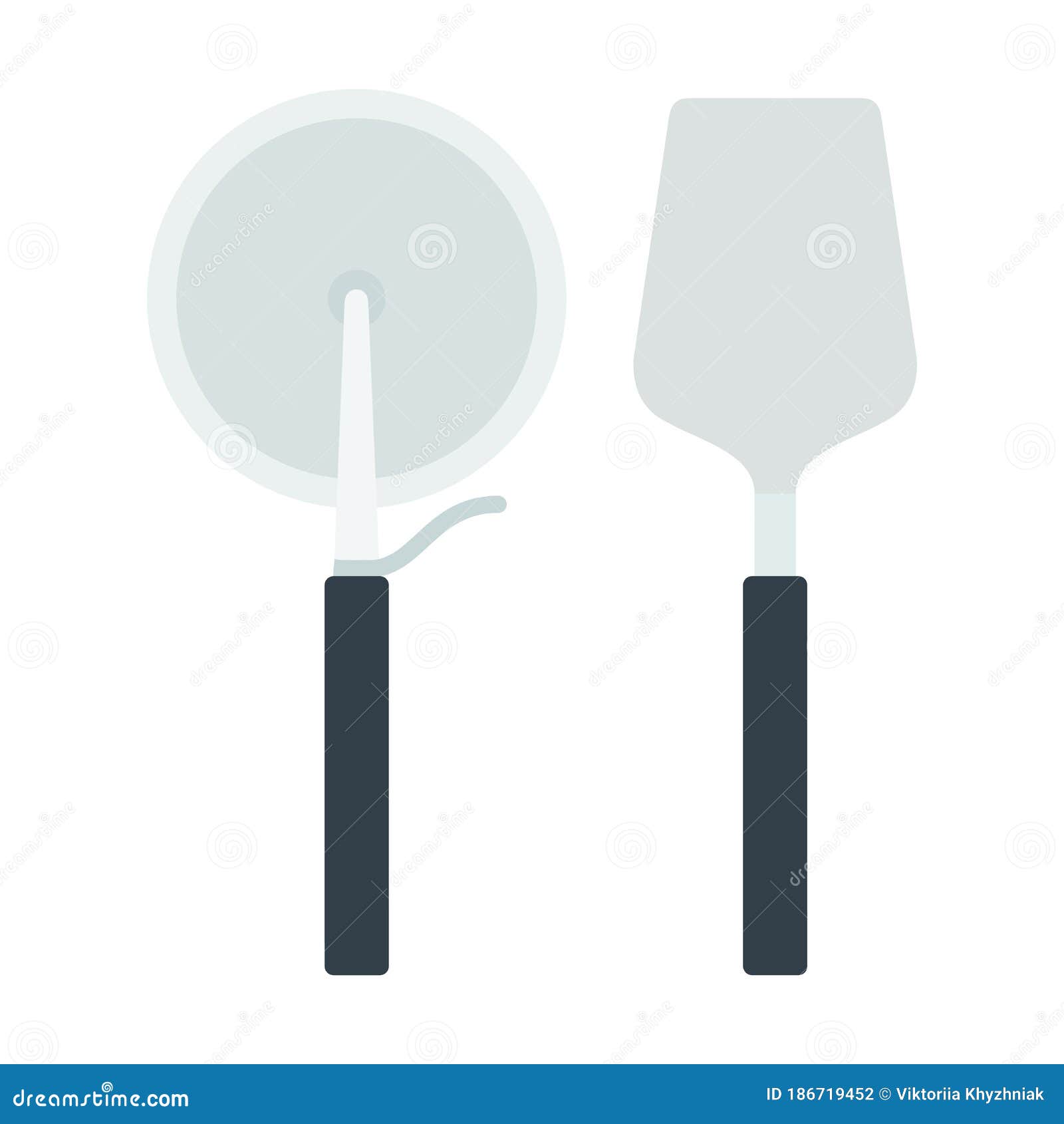 Tools for Pizza Vector Flat Isolated Stock Vector - Illustration of ...