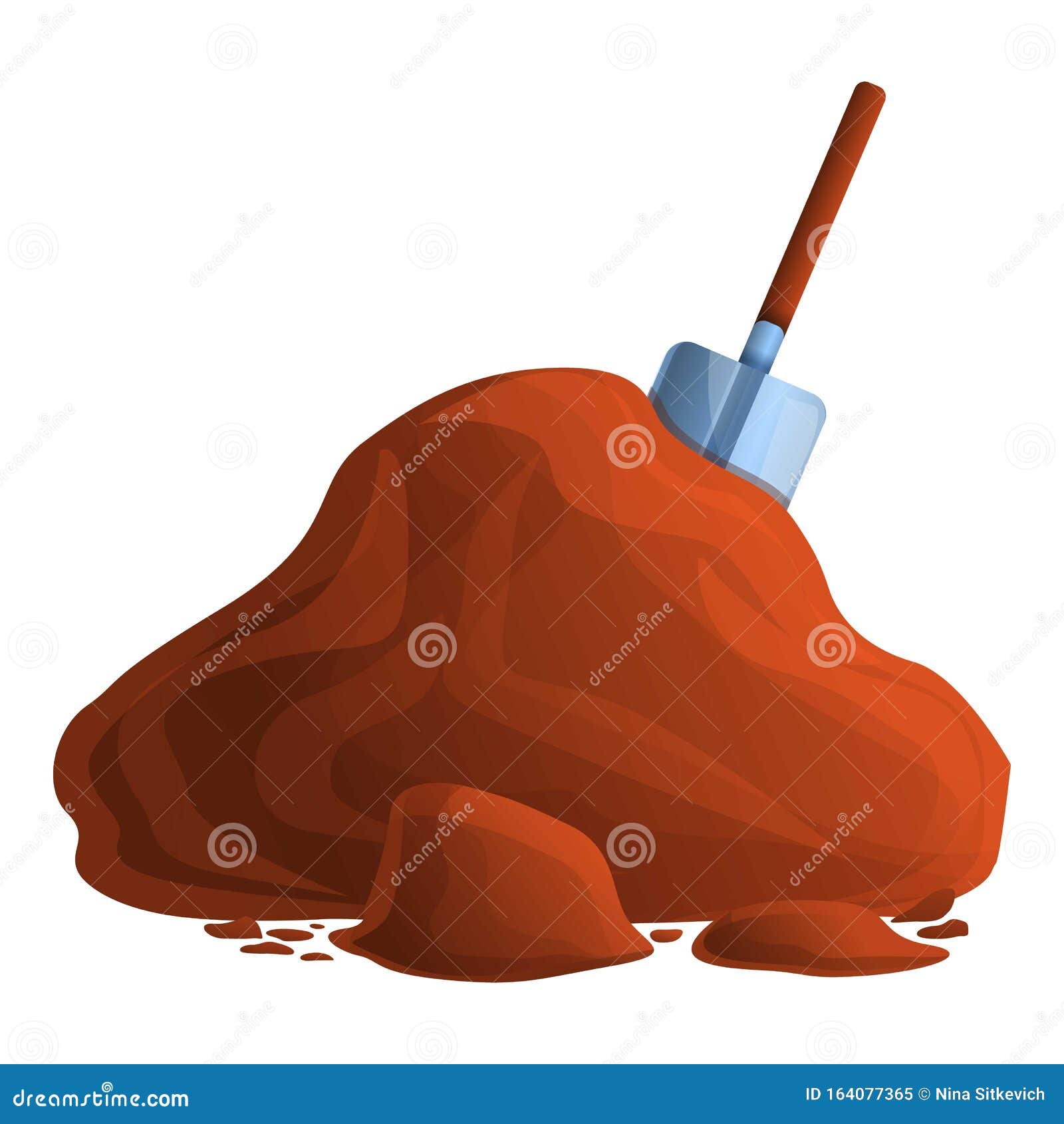 3D Soil Icon Vector Set, Cartoon Fertilized Compost, Agriculture ...