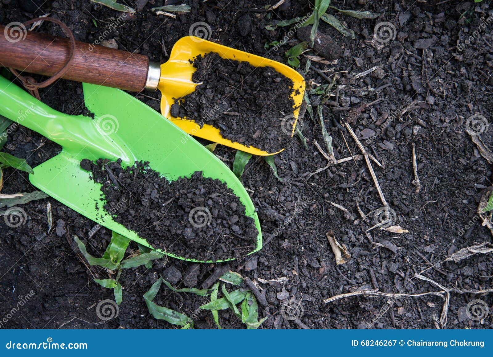 Shovel spoons digging soil stock image. Image of cultivation - 68246267