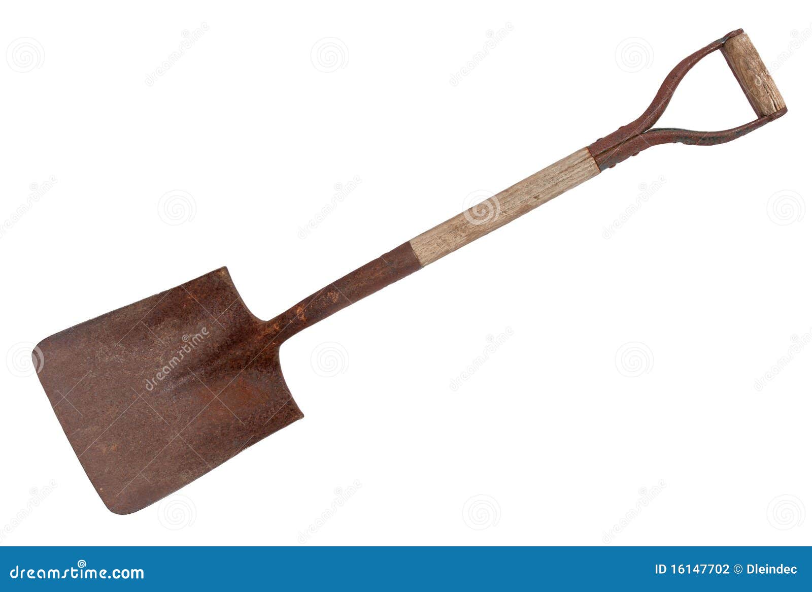 Shovel On White. Stock Photography - Image: 16147702