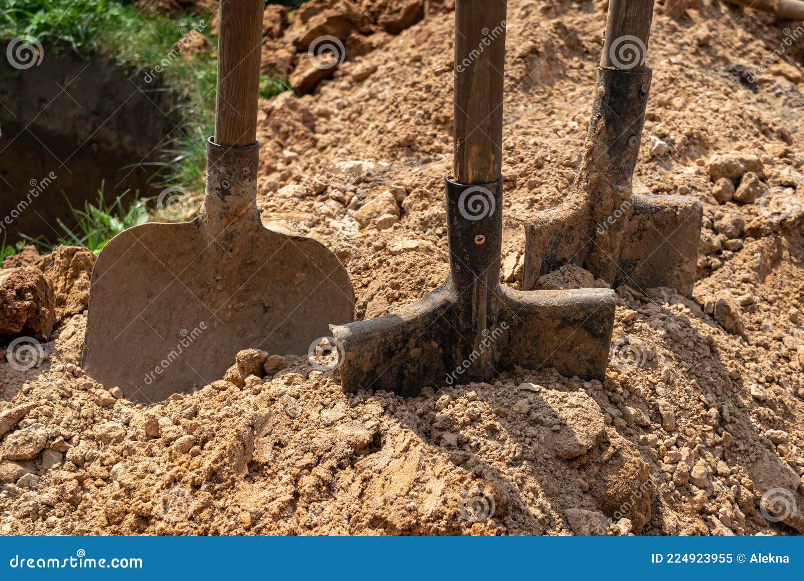 Earthwork Concept. Earthwork Operator At Excavator. Man Climb On Digger ...