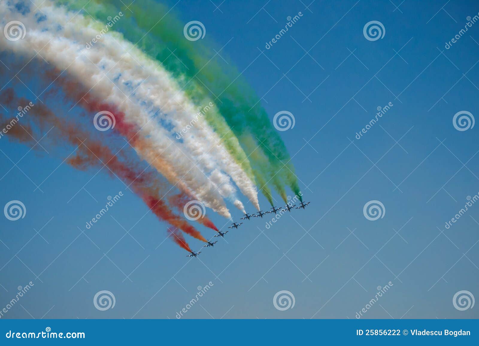 Show colored planes stock photo. Image of team, flying - 25856222