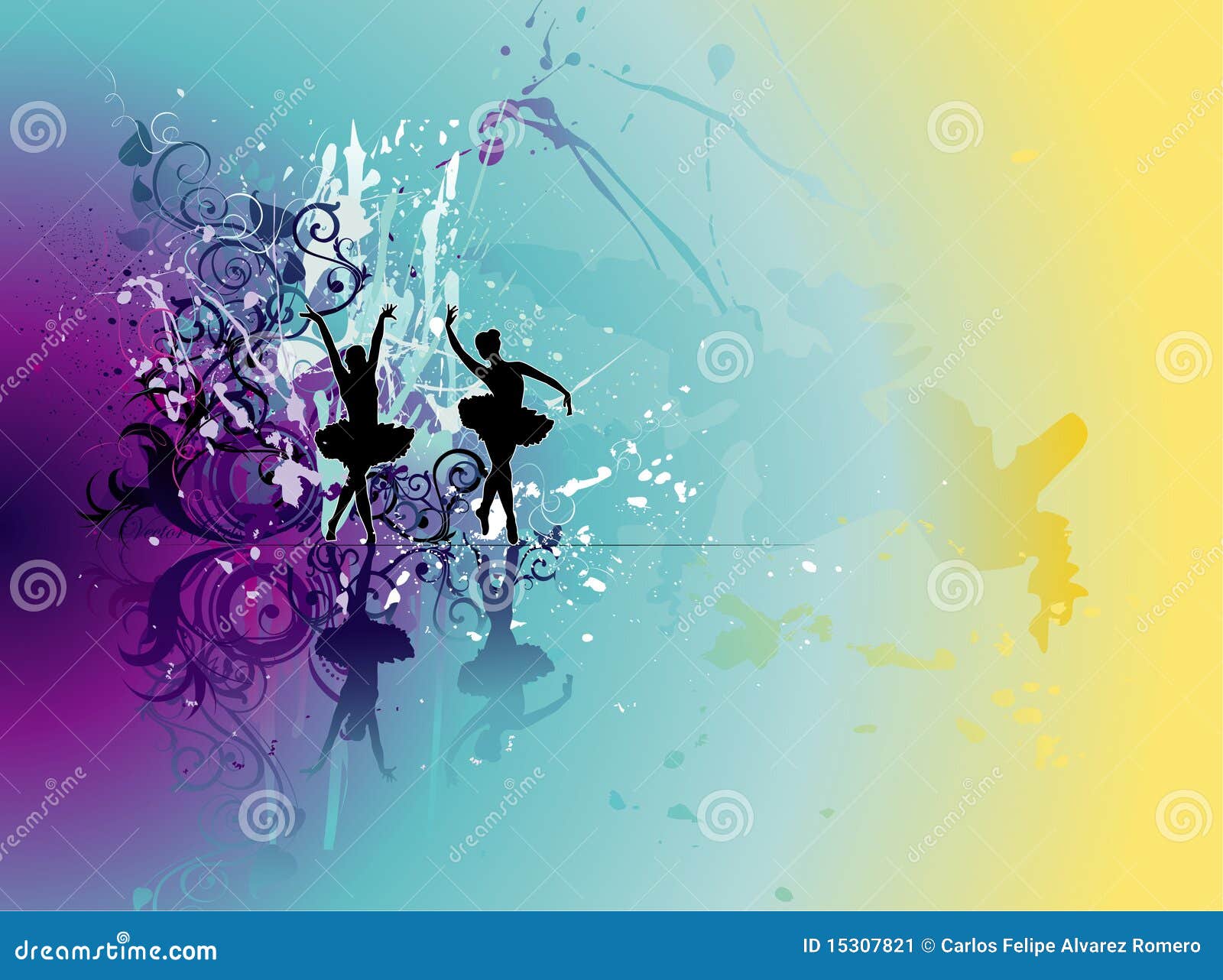 Show dance illustration stock vector. Illustration of young - 15307821