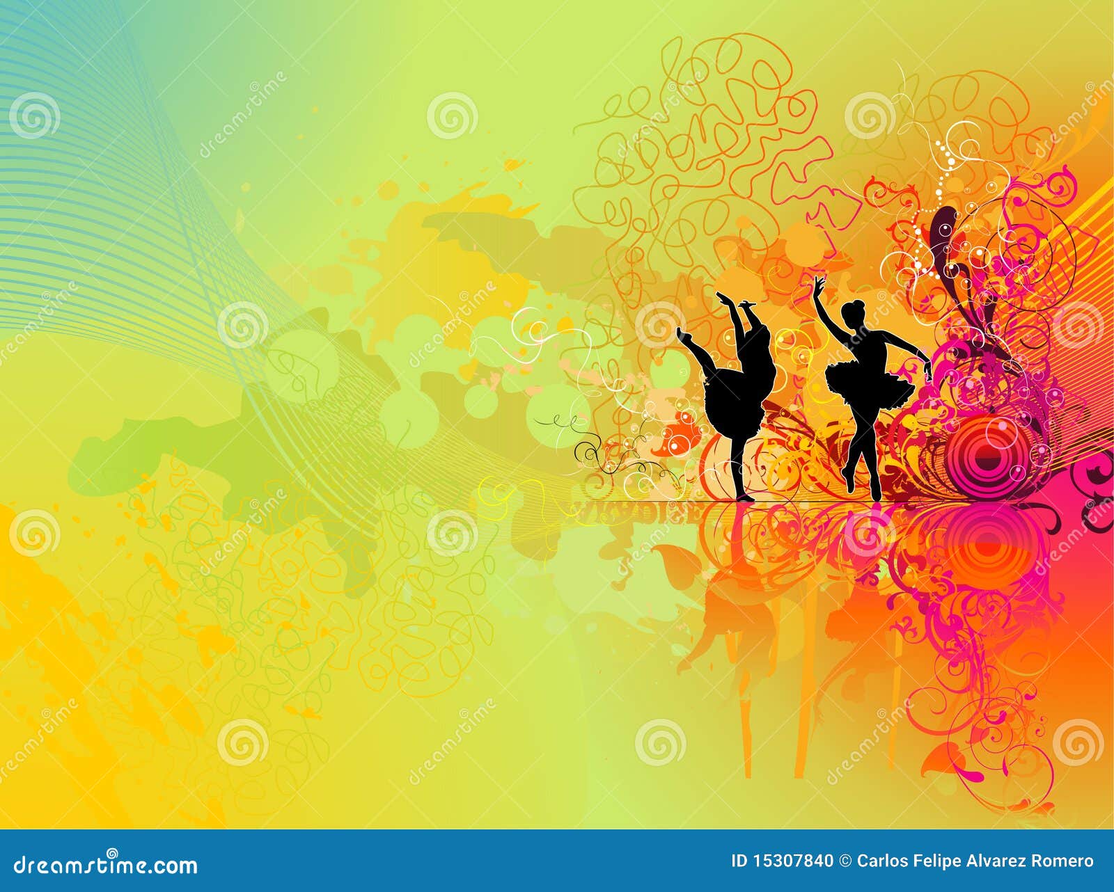 Show dance illustration stock vector. Illustration of blur - 15307840