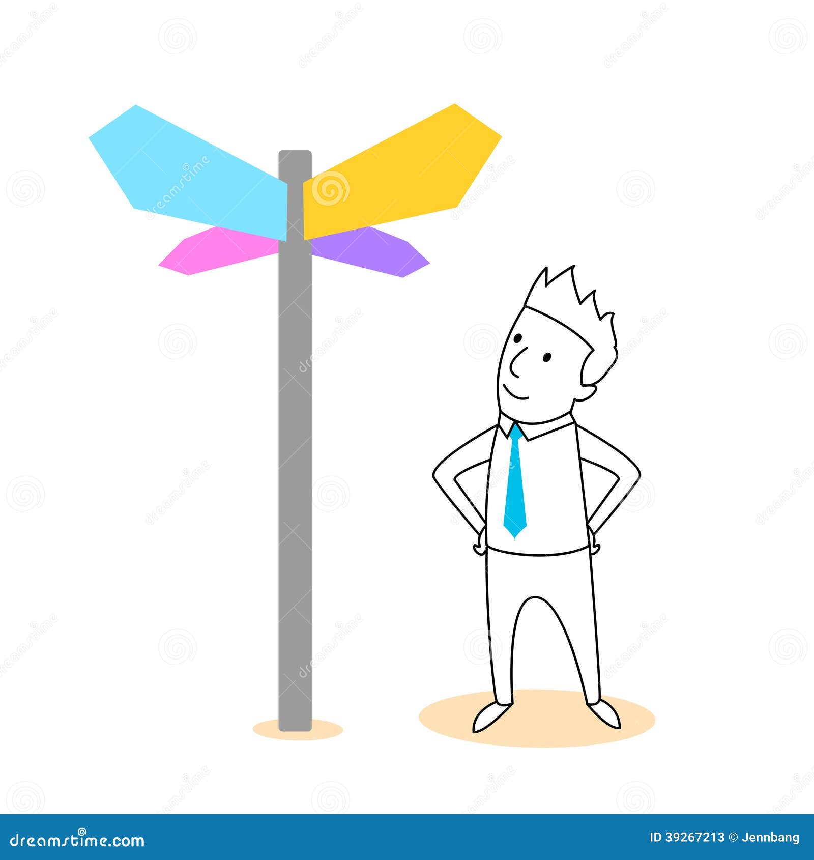 Show direction stock illustration. Illustration of concept - 39267213