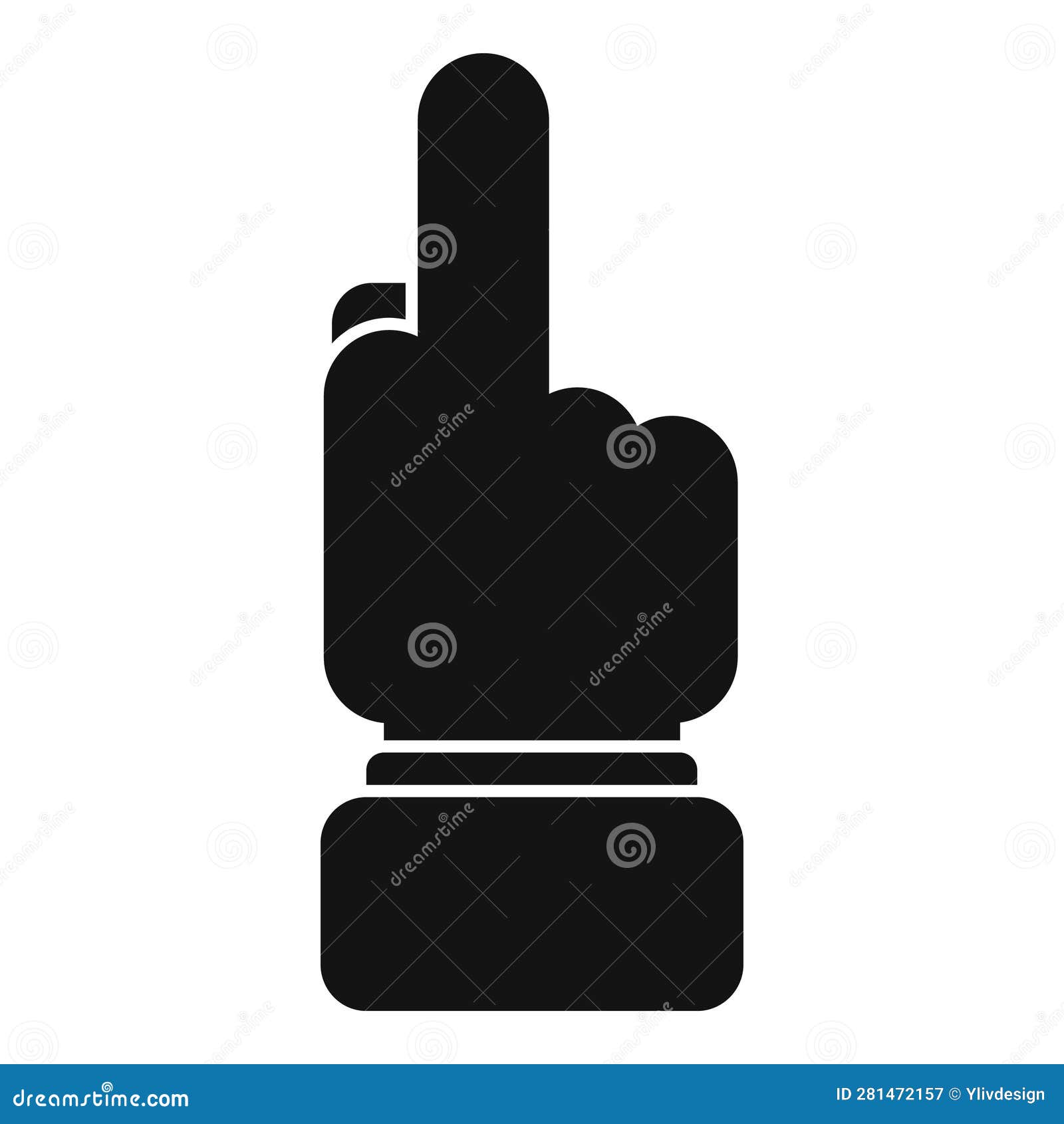 Show Finger Icon Simple Vector. Arm Pose Stock Illustration ...
