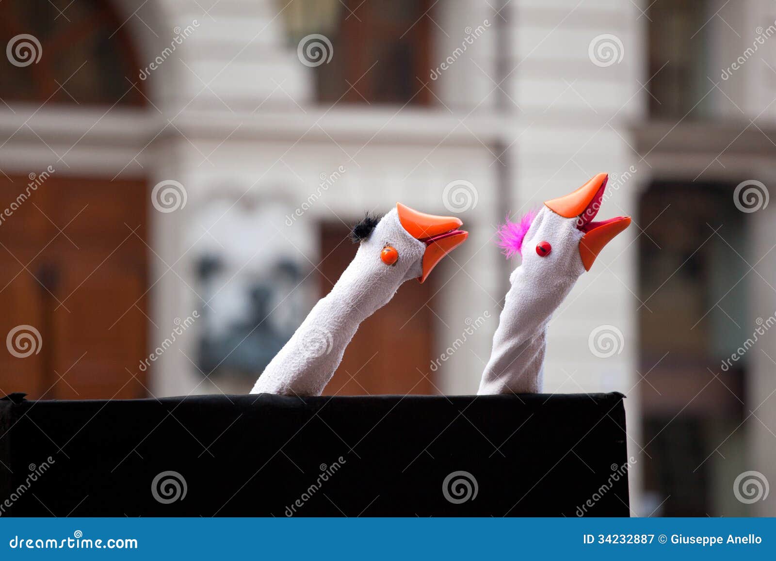 Show with the Geese Puppets Stock Image - Image of geese, street: 34232887