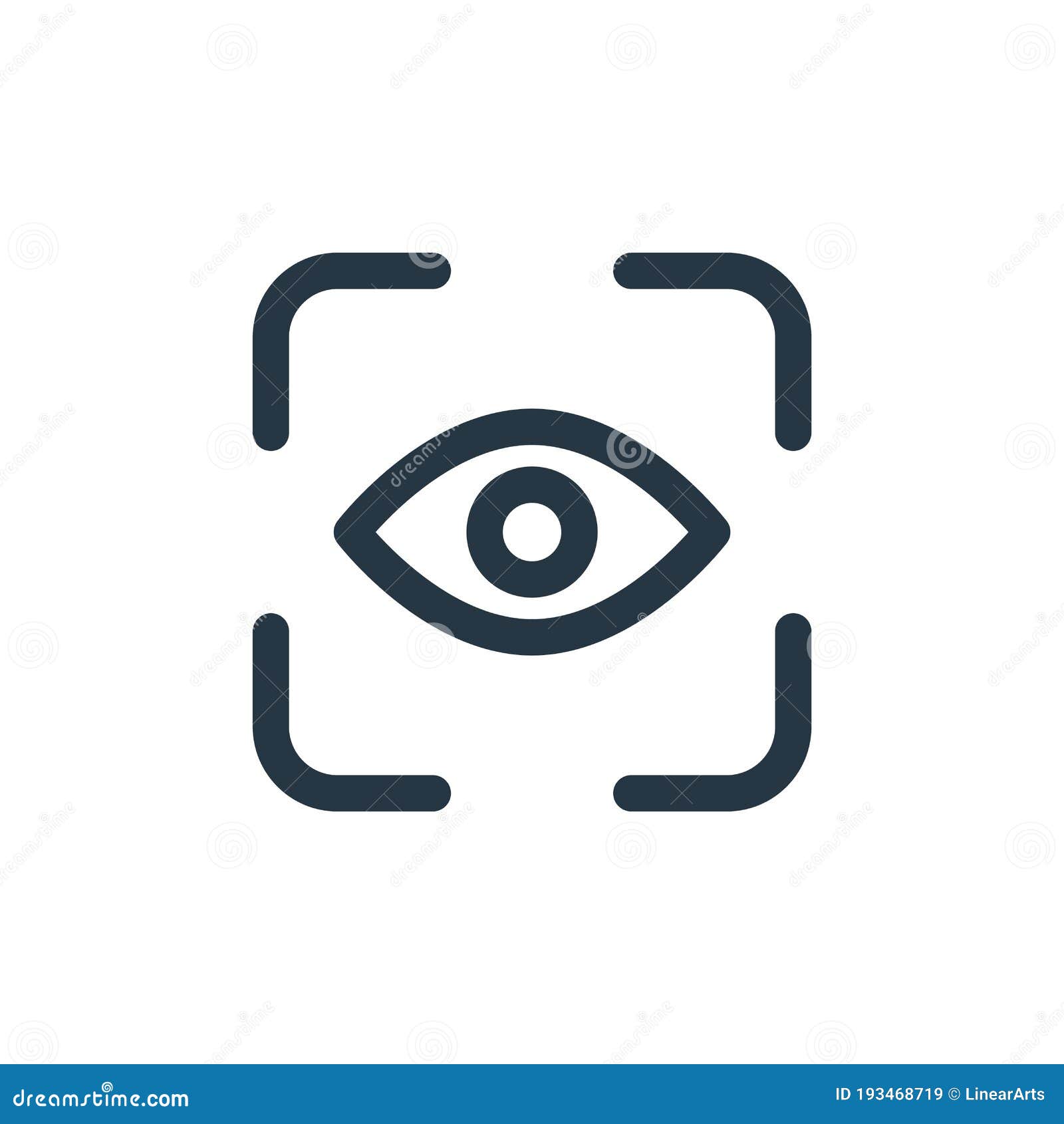 Show Icon Vector from Interface Concept. Thin Line Illustration of Show ...