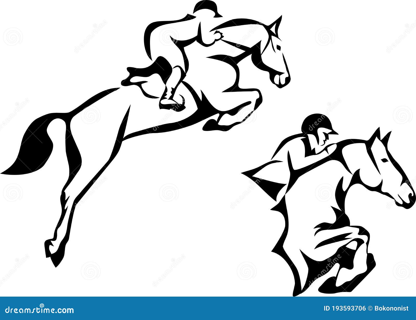 Show jumping vector stock vector. Illustration of sport - 193593706