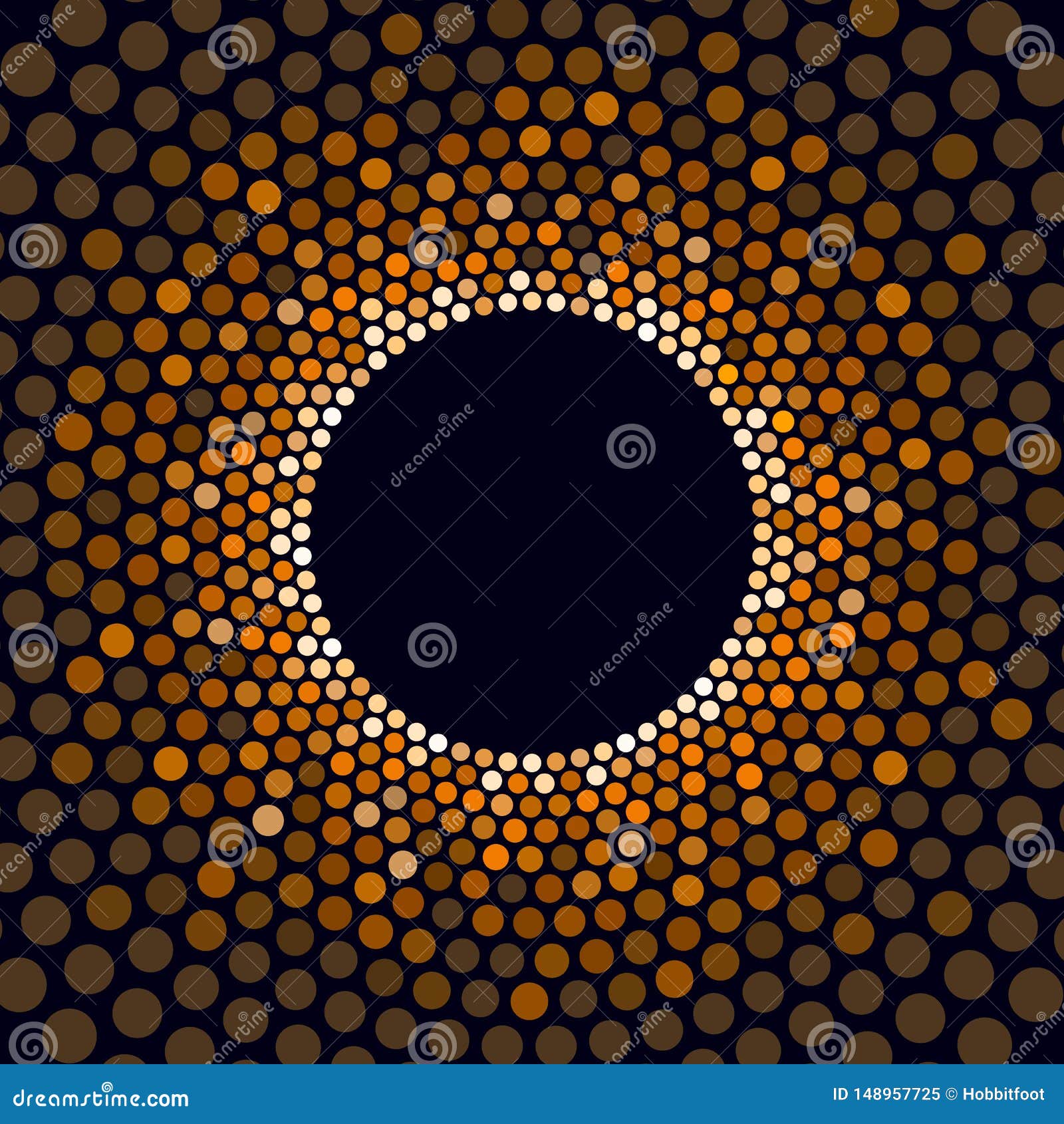 Show Light Circle Golden Star Circle Background Stock Vector ...