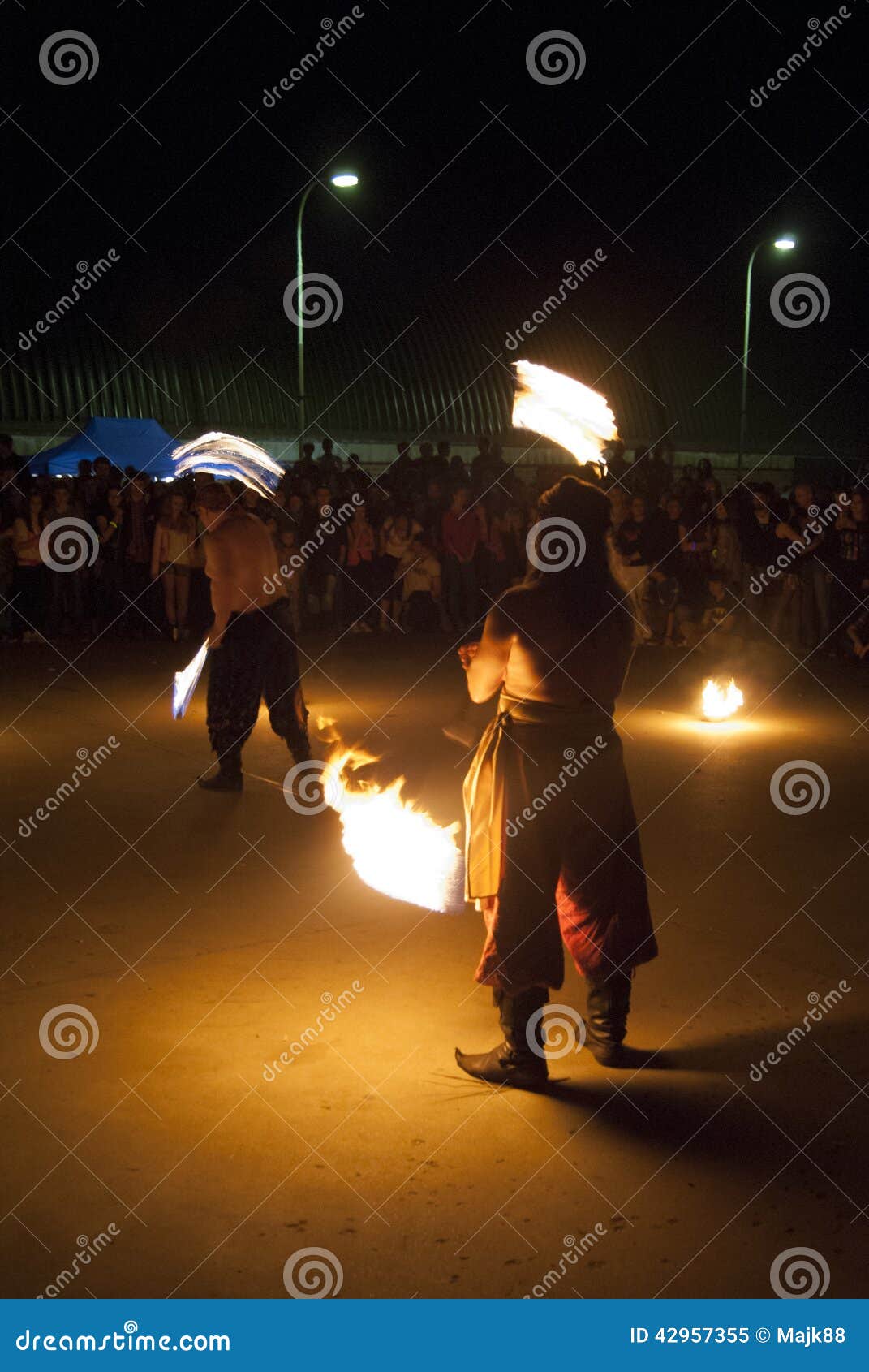Show with light editorial image. Image of fire, crowd - 42957355