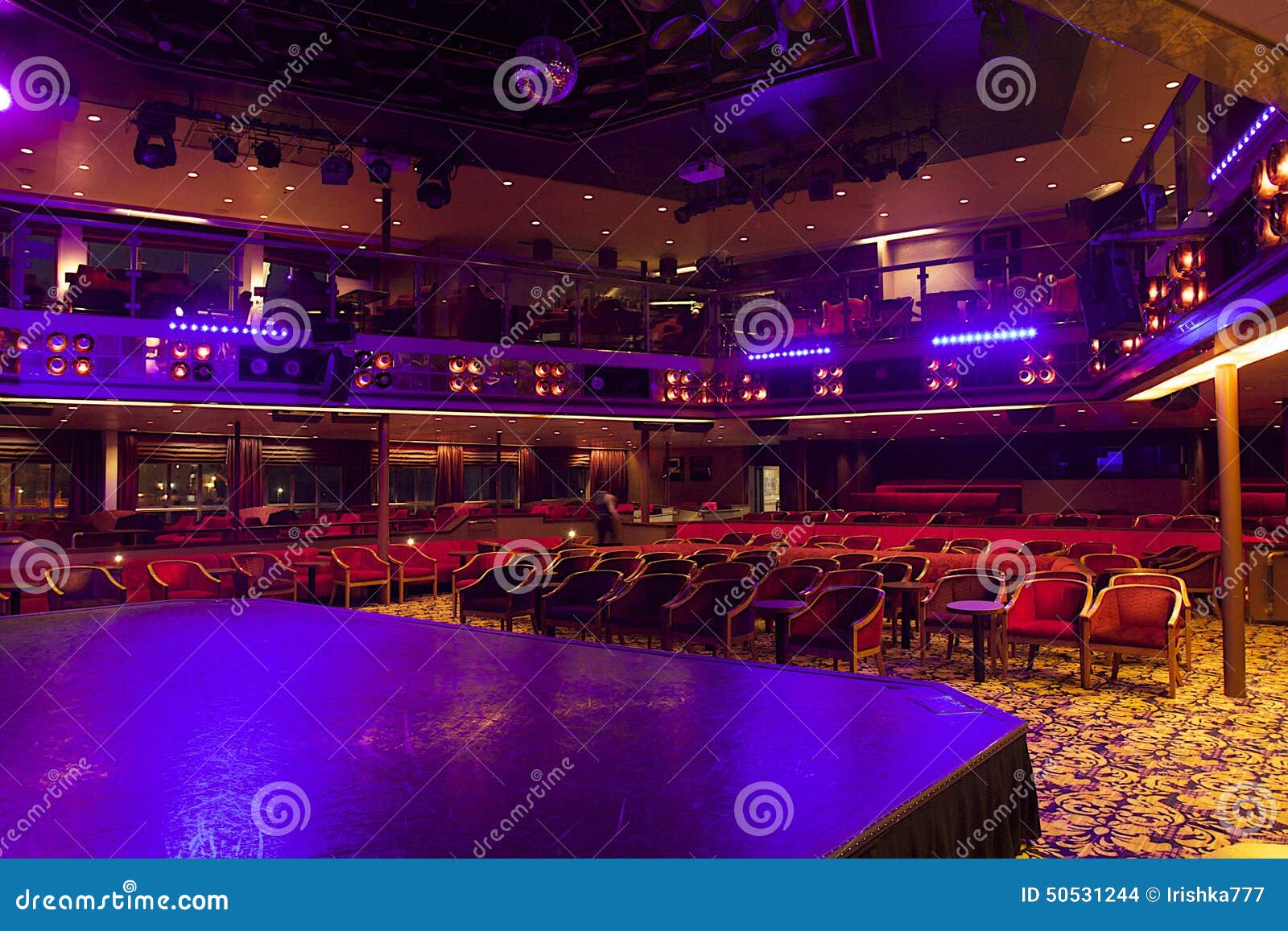 Show Lounge in Thomson Celebration Cruise Ship Stock Photo - Image of ...