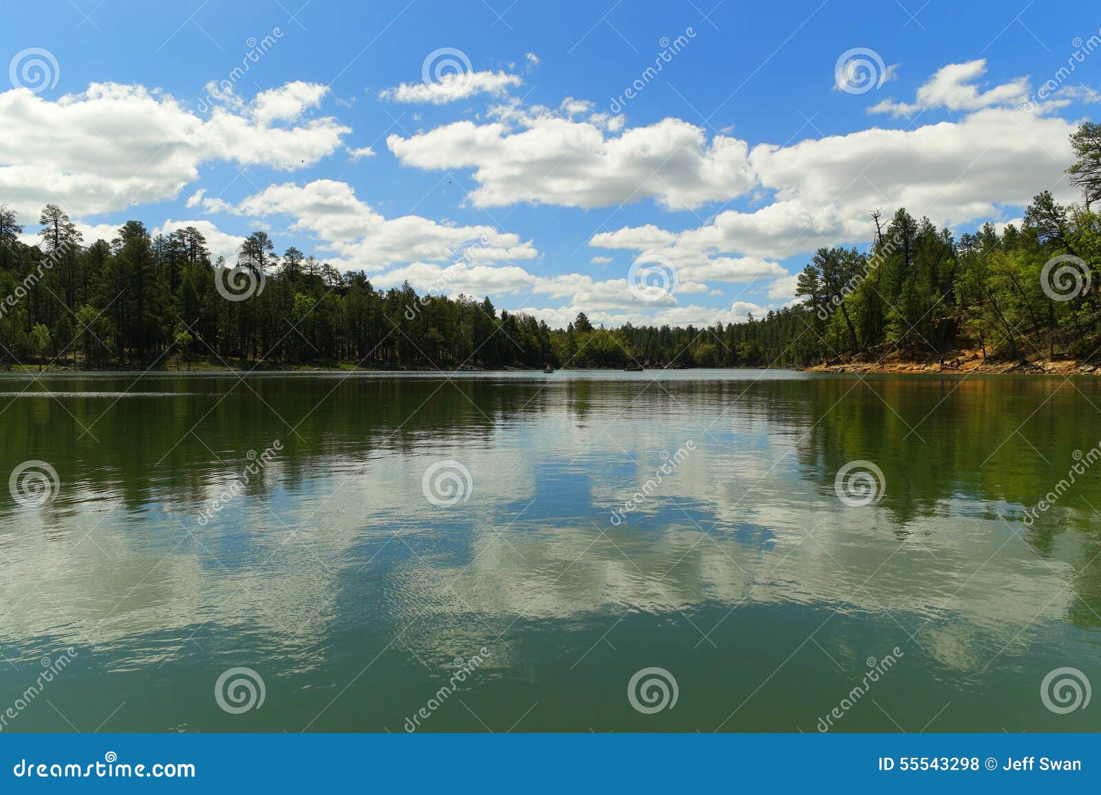 Show Low lake Arizona stock photo. Image of mountain - 55543298