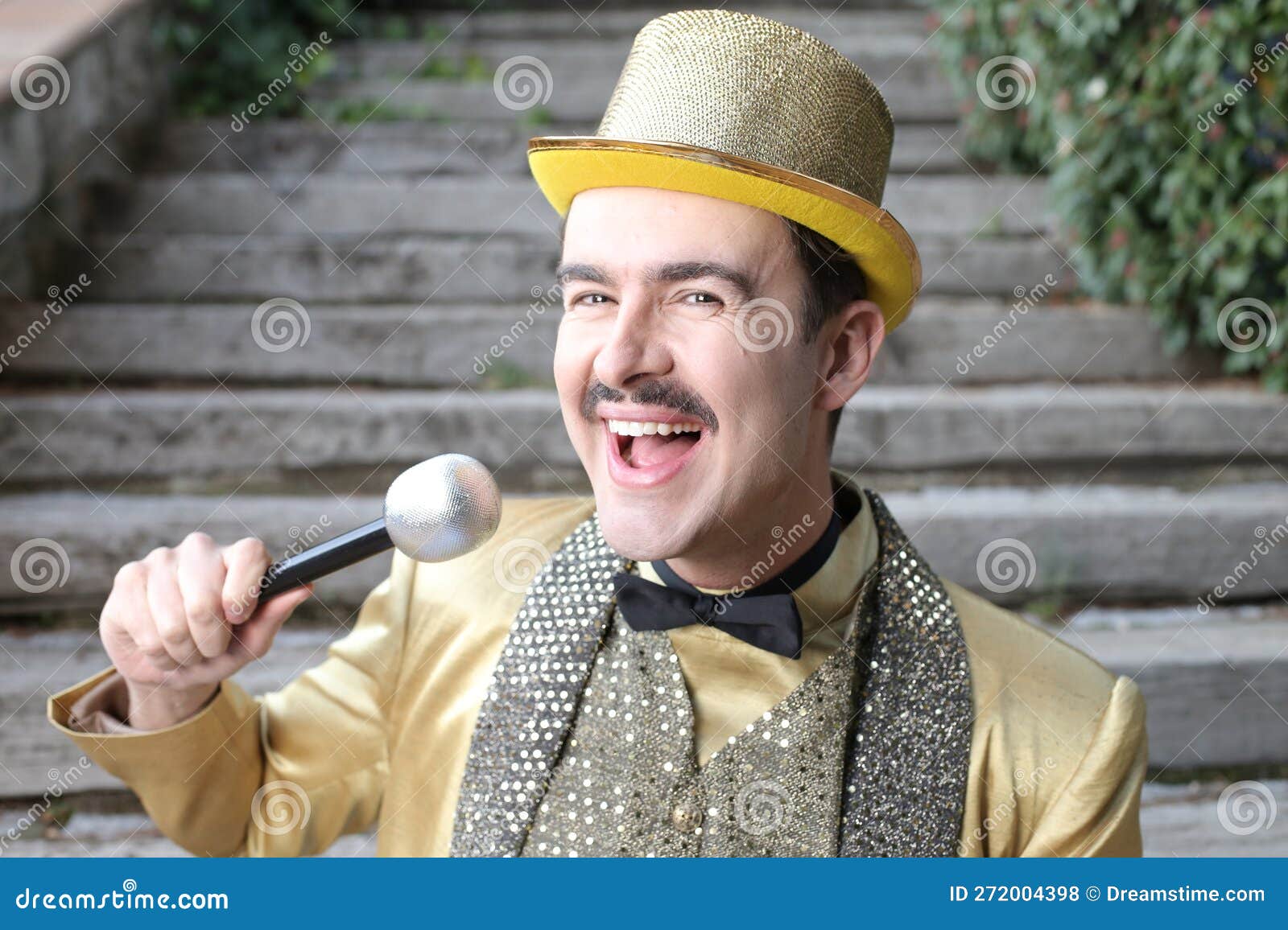 Show Man Making a Great Announcement Stock Photo - Image of ...