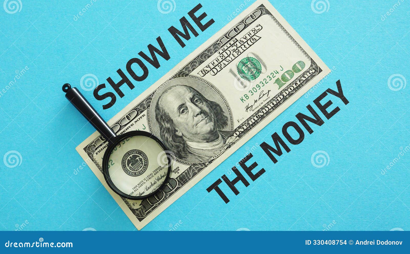 Show Me the Money is Shown Using the Text Stock Photo - Image of ...