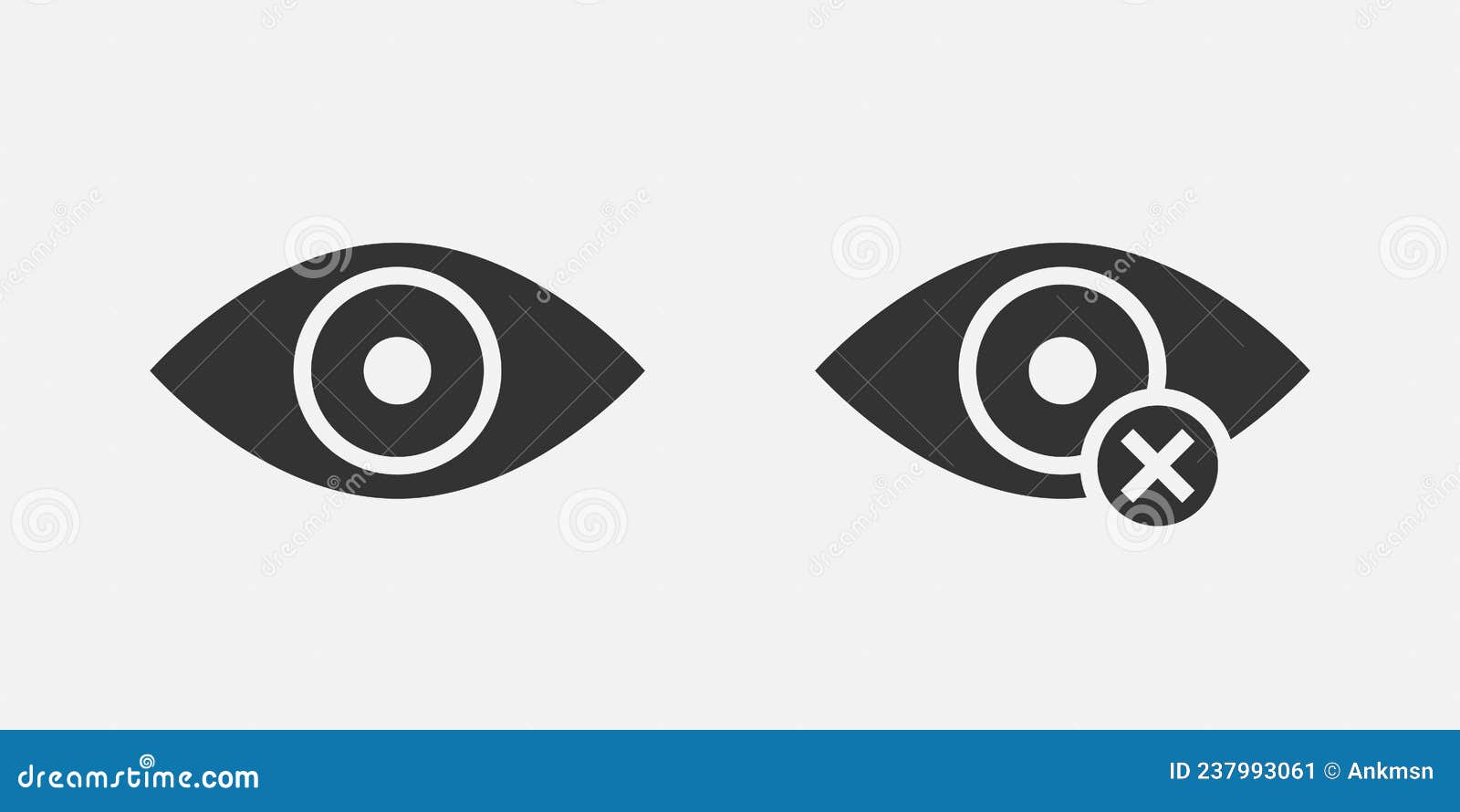 Show Password Icon, Eye Symbol. Vector Vision Hide from Watch Icon ...