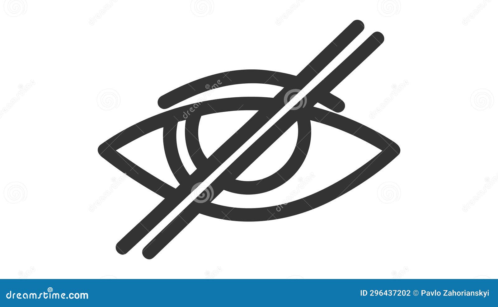 Show Password Icon, Eye Symbol. Vector Vision Hide from Watch Icon ...
