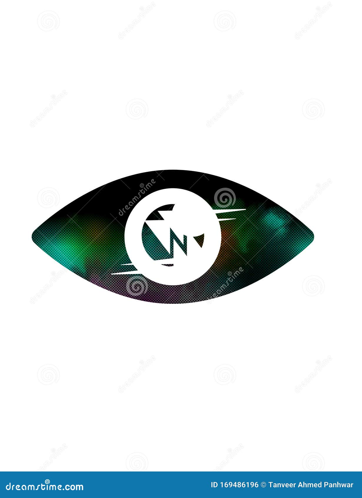 Show Password Icon with Green Gradient Beautiful Stock Illustration ...